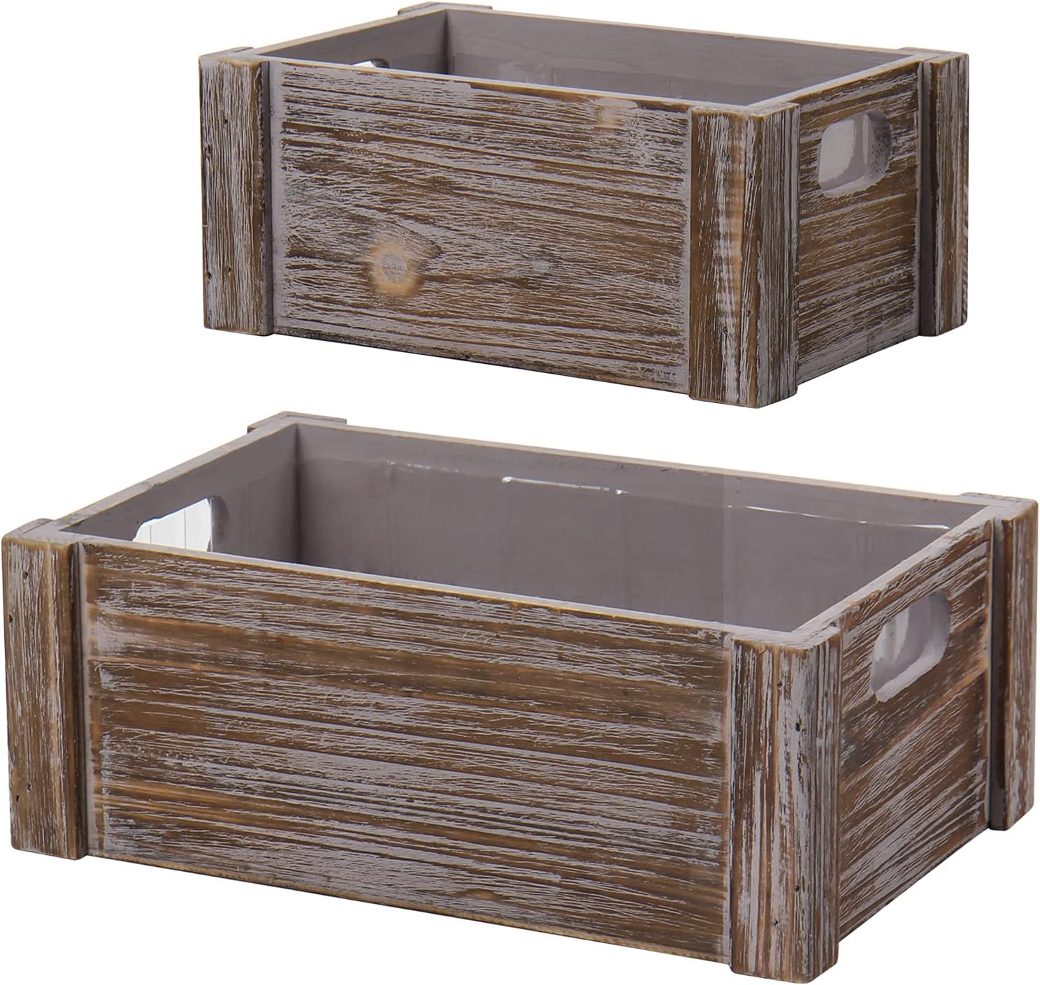 Amazon.com: Wood Planter Box Rectangle Vintage Wooden Planter Boxes ...