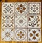 Amazon.com: 16-Pack Spanish Tile Stencil Set (8X8 Inch) Authentic ...