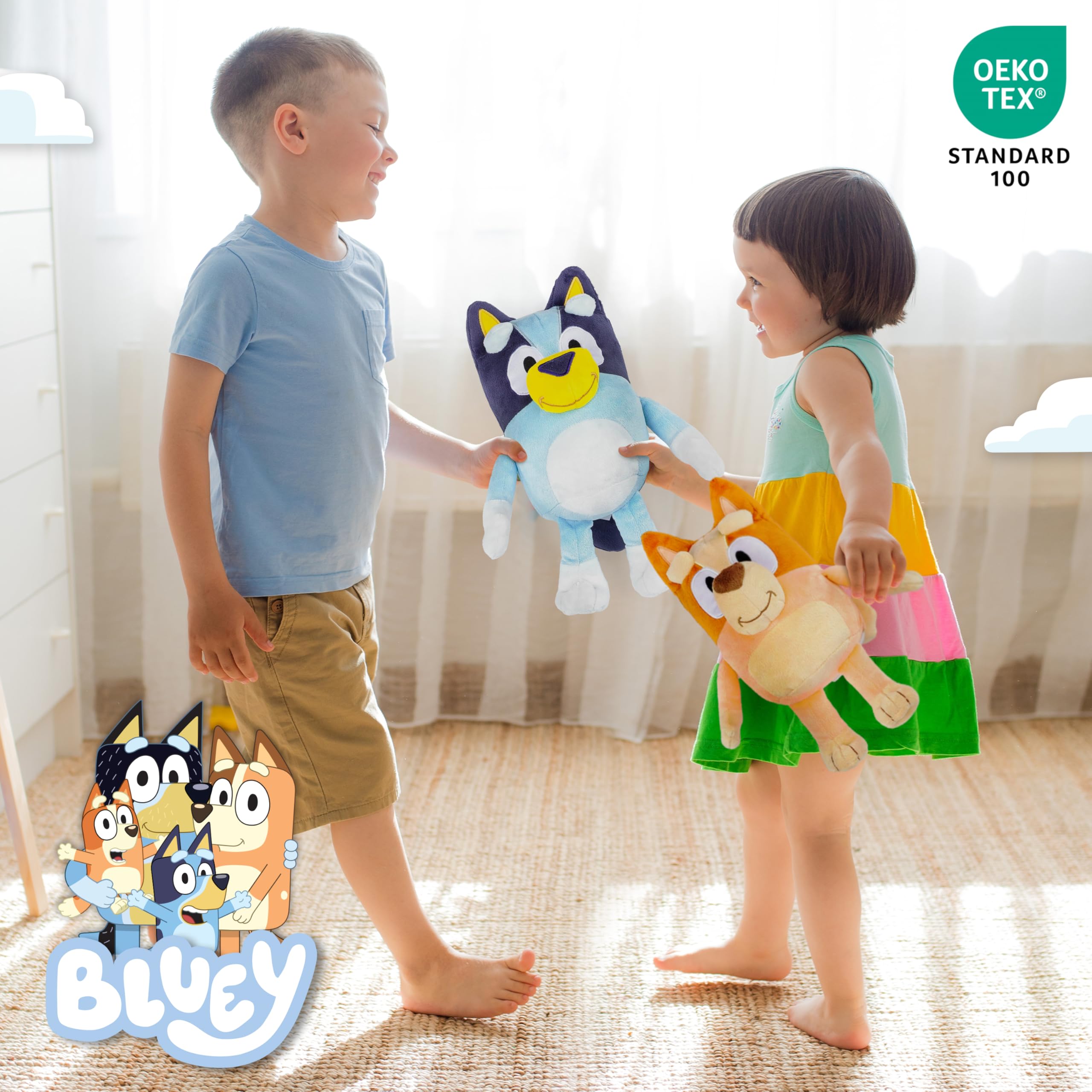 Snapklik.com : Bluey & Bingo Plush Pillow Buddy Set - Super Soft ...