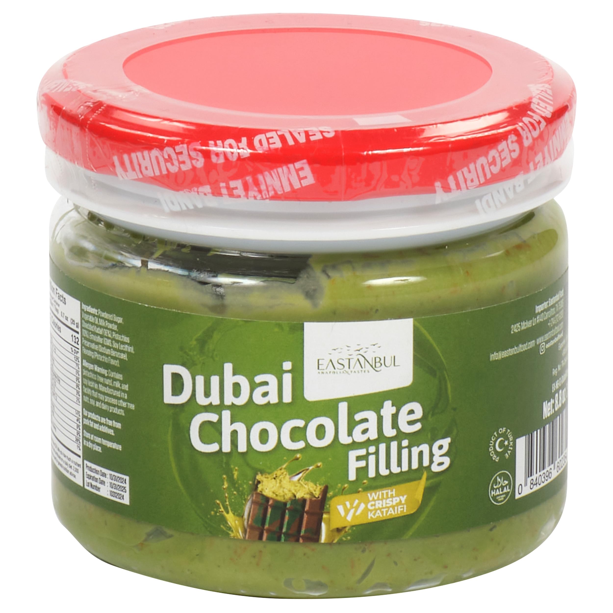 Buy Eastanbul Dubai Chocolate Bar Mixture, 8.8oz, Dubai Chocolate Bar ...