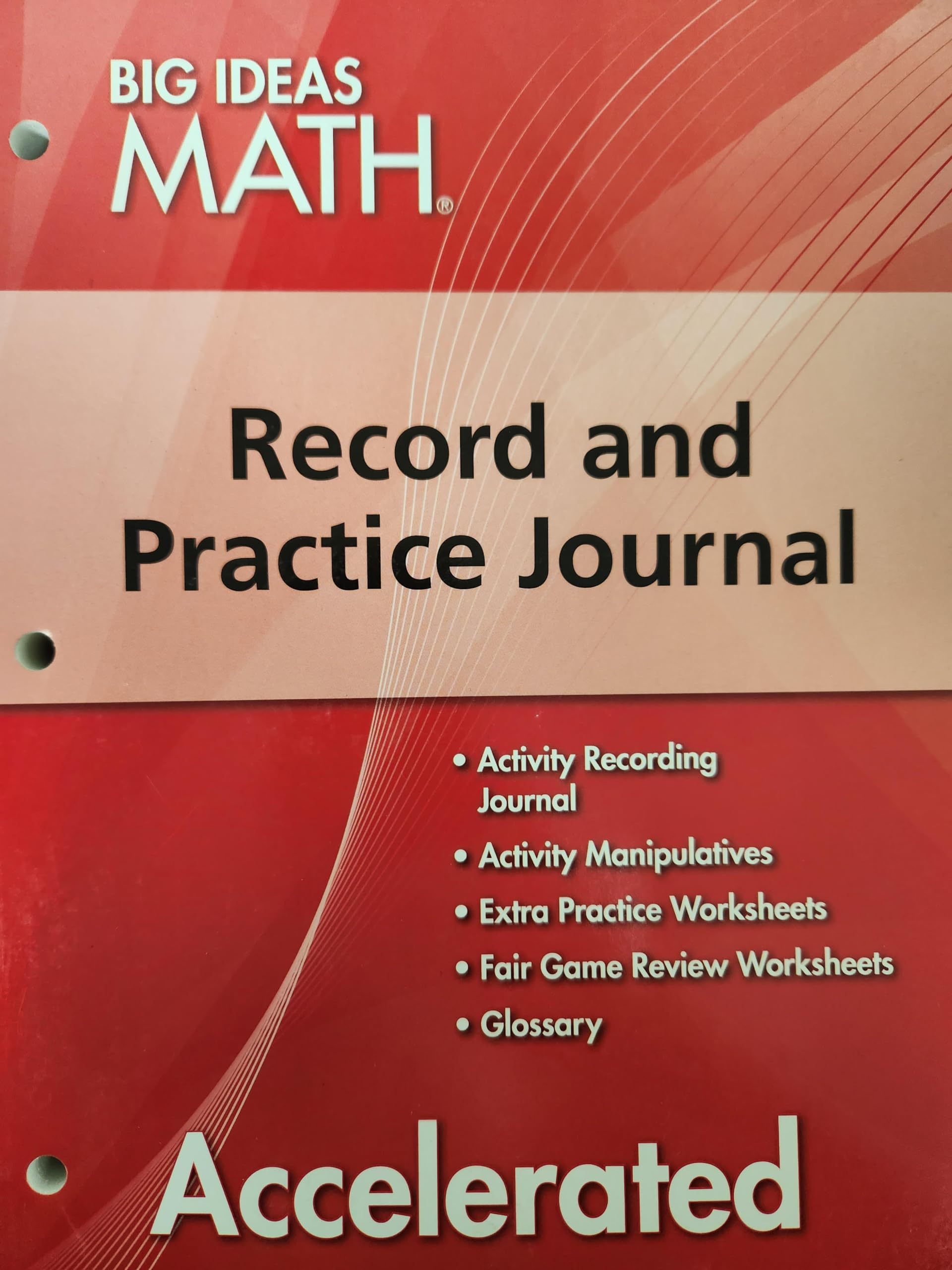 BIG IDEAS MATH Accelerated: Record & Practice Journal Red/Course 2 ...