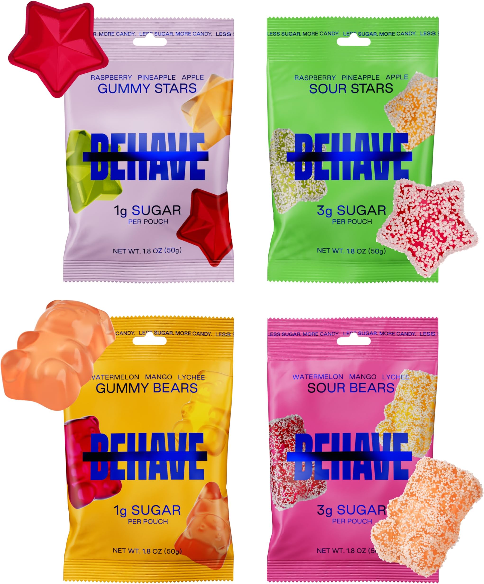 Amazon.com : Blobs Gummy Candy Low Sugar & Low Calorie Healthy Snack ...