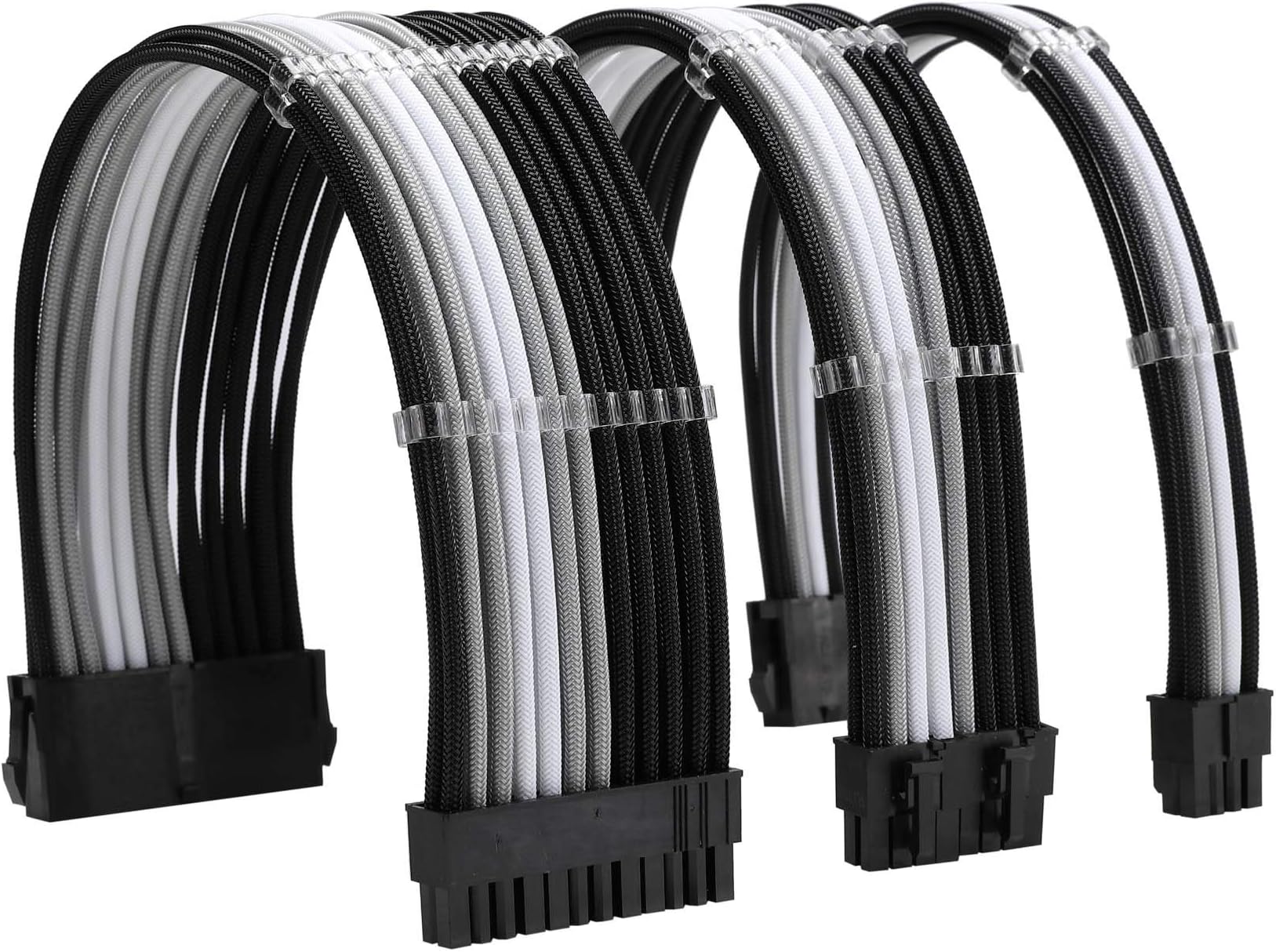 Amazon.com: Vetroo PSU Extension Cable Sleeved Customization Mod PC ...