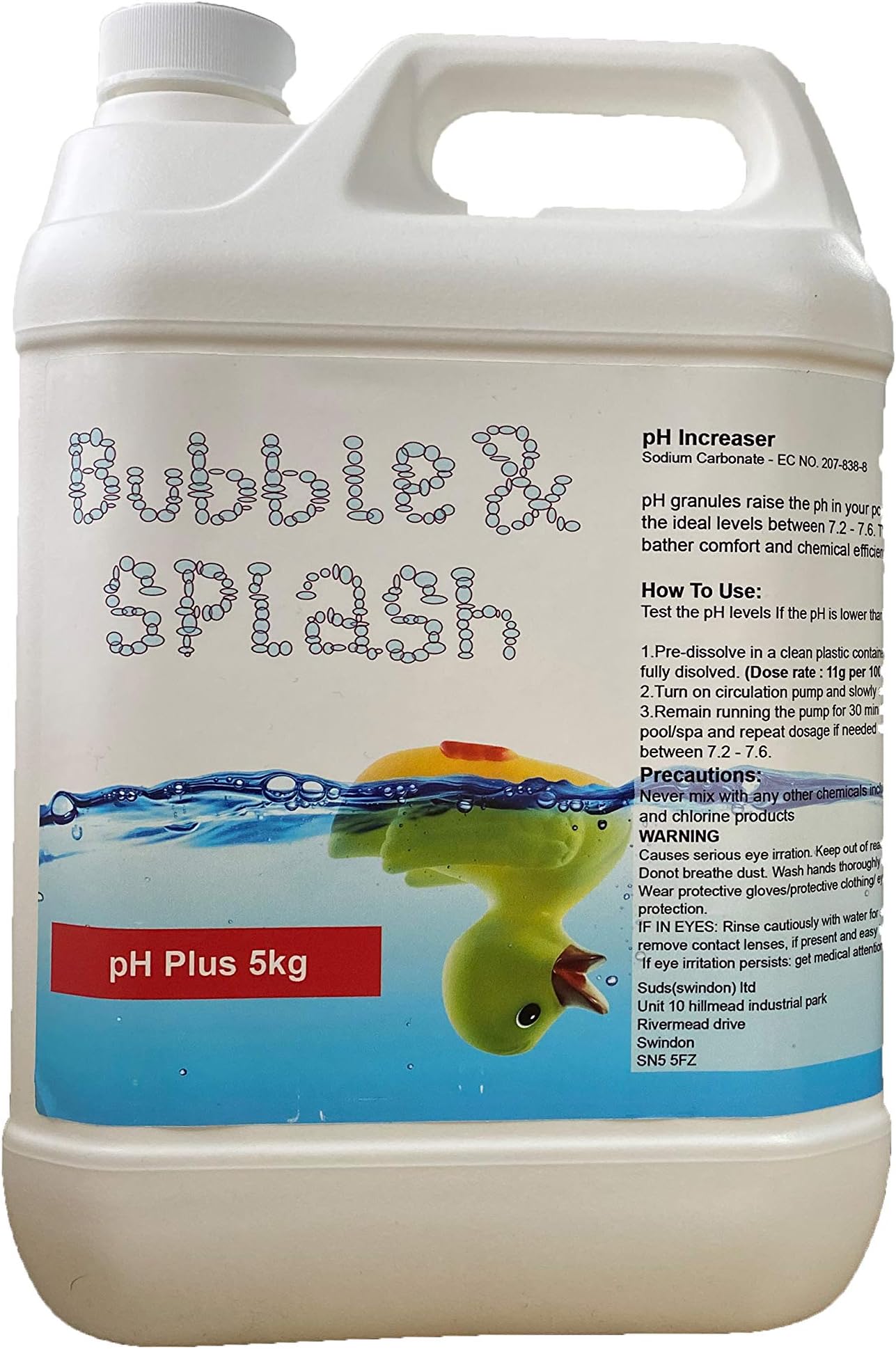 5kg pH Plus - Increase the pH levels in your Spa, Pool, Inflatable or ...