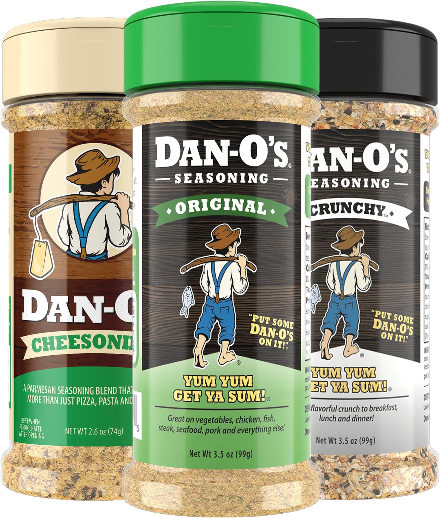 Amazon.com : Dan-O's 3 Bottle Seasoning Set, Small Bottles, 3 Pack ...
