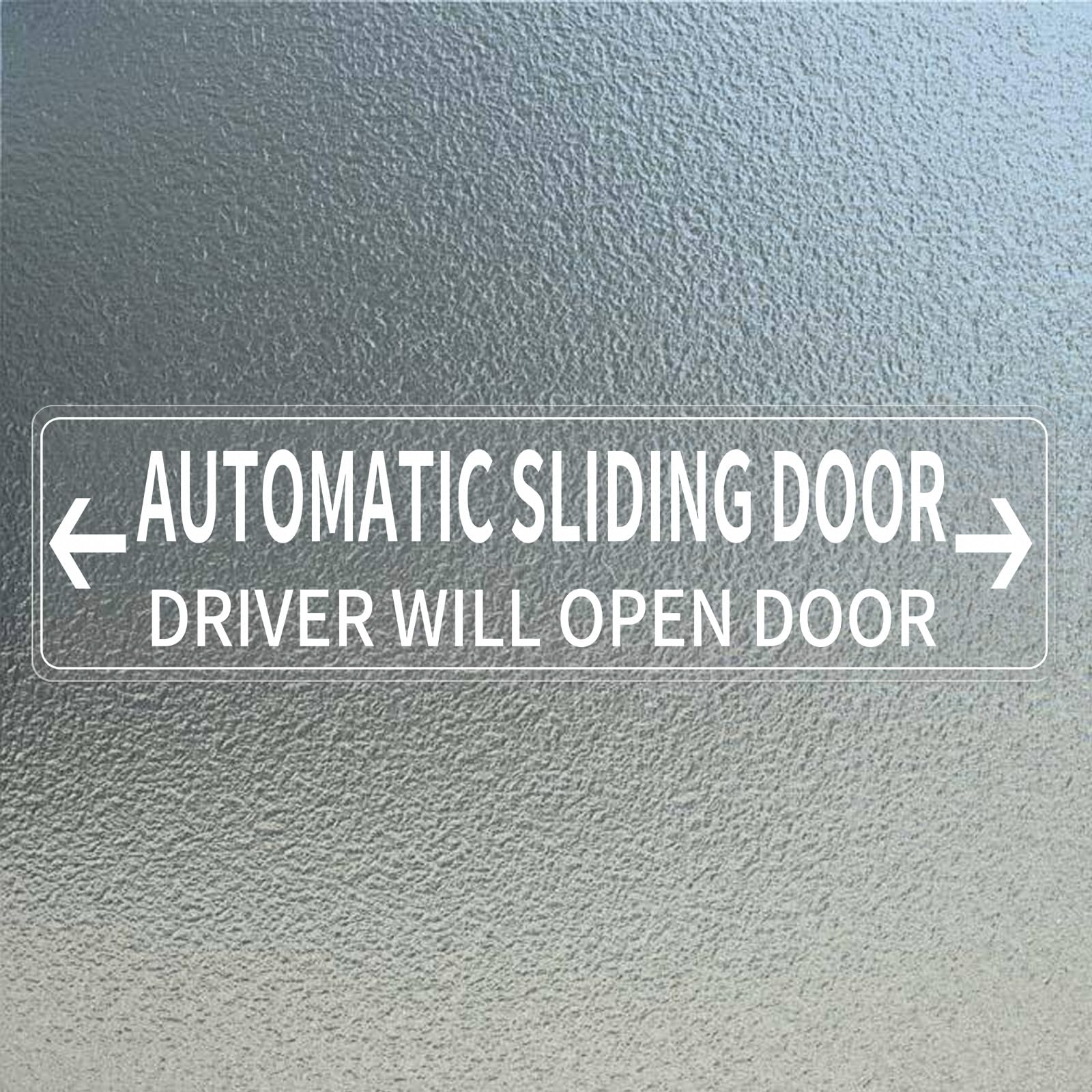 Amazon.com - Automatic Sliding Door Sticker Sign Vinyl 8 x 2 Inch Self ...