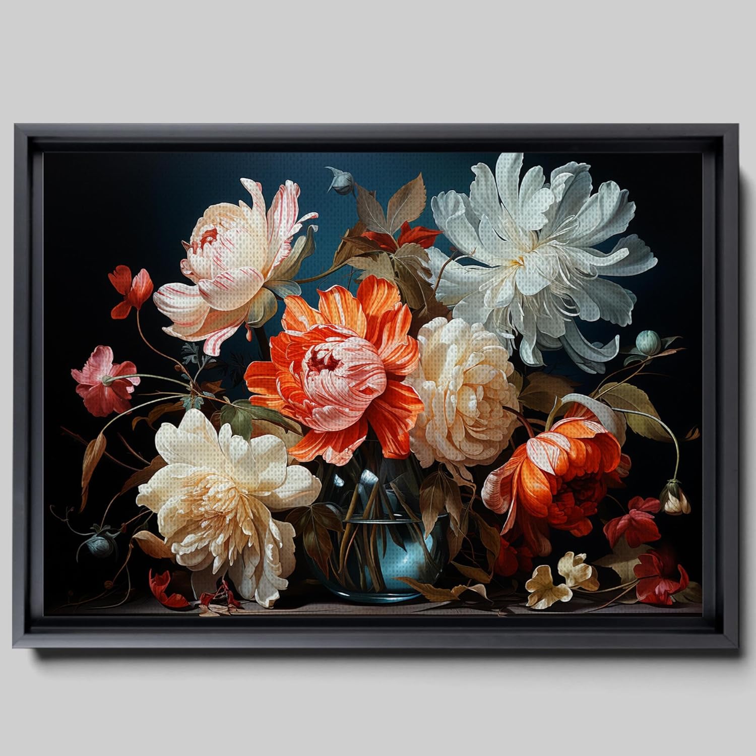 Amazon.com: Moody Floral Wall Art, Vintage Flower Print, Moody Wall Art ...
