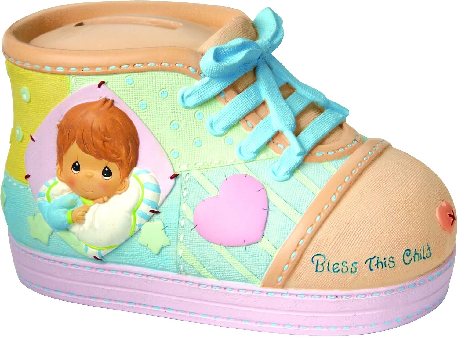Amazon.com: Precious Moments Precious Little Blessings Shoe Money Bank ...