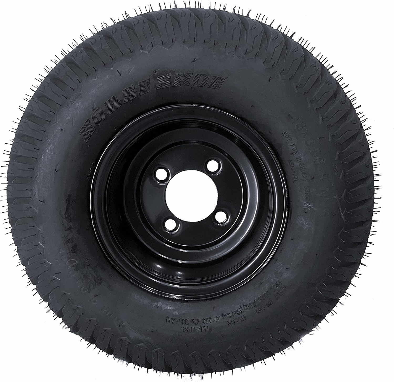 Amazon.com: (4-Sets) HORSESHOE 18X8.50-8 6PLY Heavy Duty Turf Rider ...