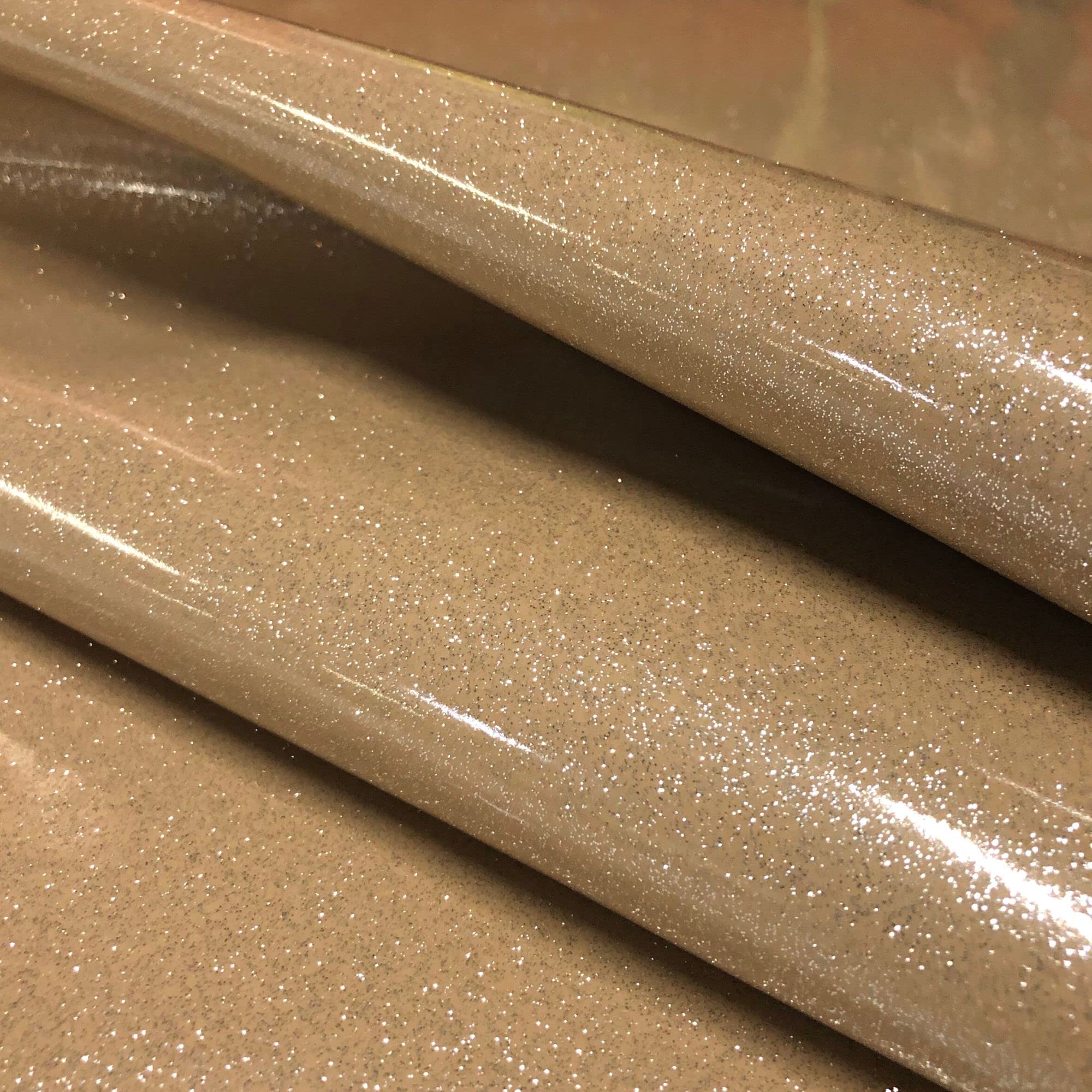 Amazon.com: Sparkle Vinyl Fabric, Smooth Glitter Faux Leather Sheets, Shiny Material, Great for ...
