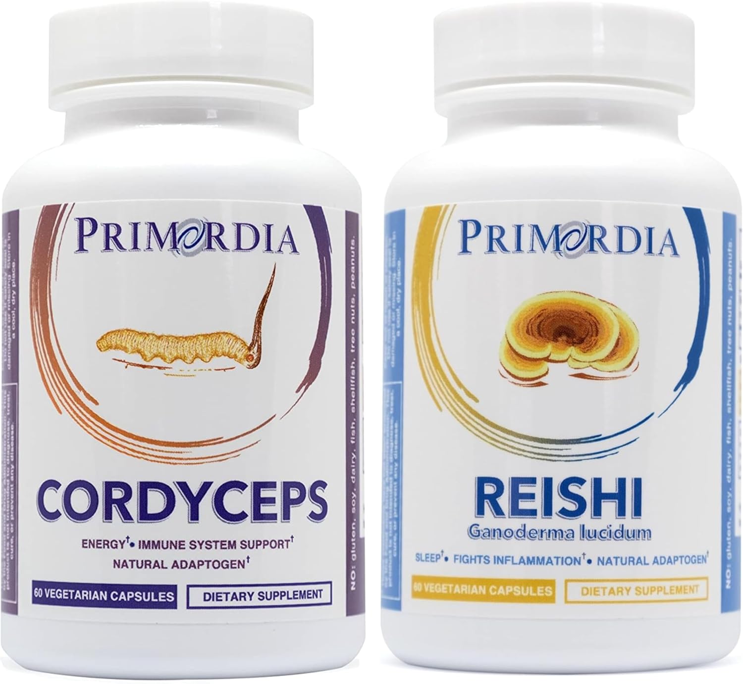 Amazon.com: Primordia Pure Cordyceps and Reishi Mushroom Capsules ...