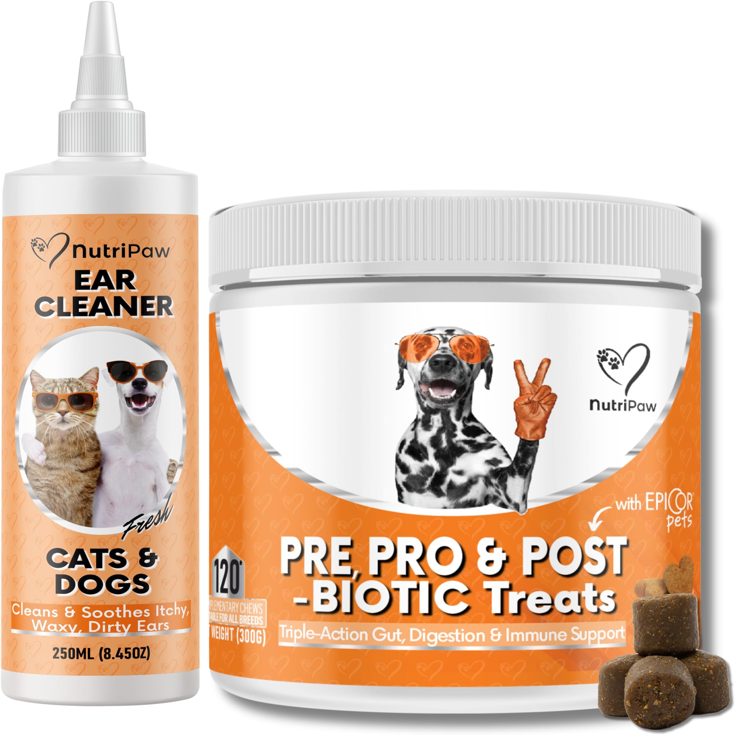 NutriPaw Ear Cleaner For Cats & Dogs (250ml) - Soothe Itchy, Gunky ...