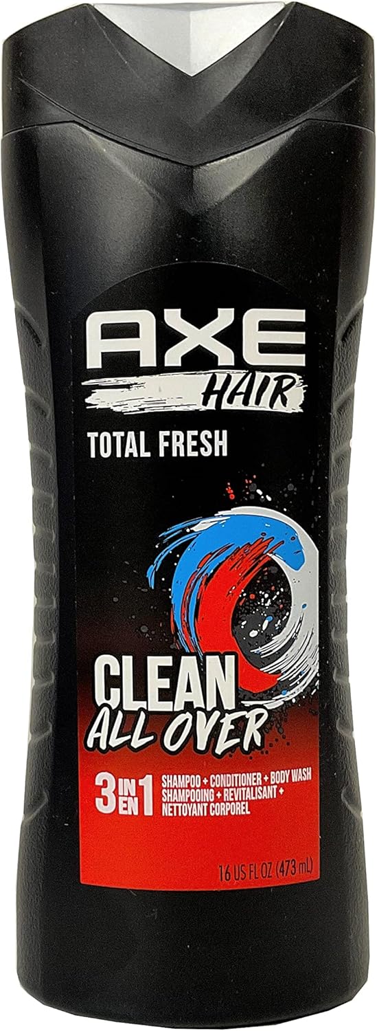 Axe Hair 3 in 1 - Total Fresh - Shampoo + Conditioner + Body Wash - Net ...