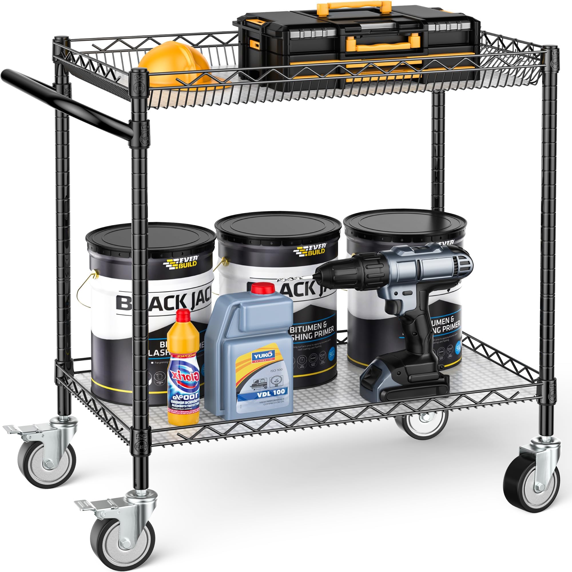 Amazon.com: Leteuke Utility Tool Carts with Wheels, 900LBS Capacity ...