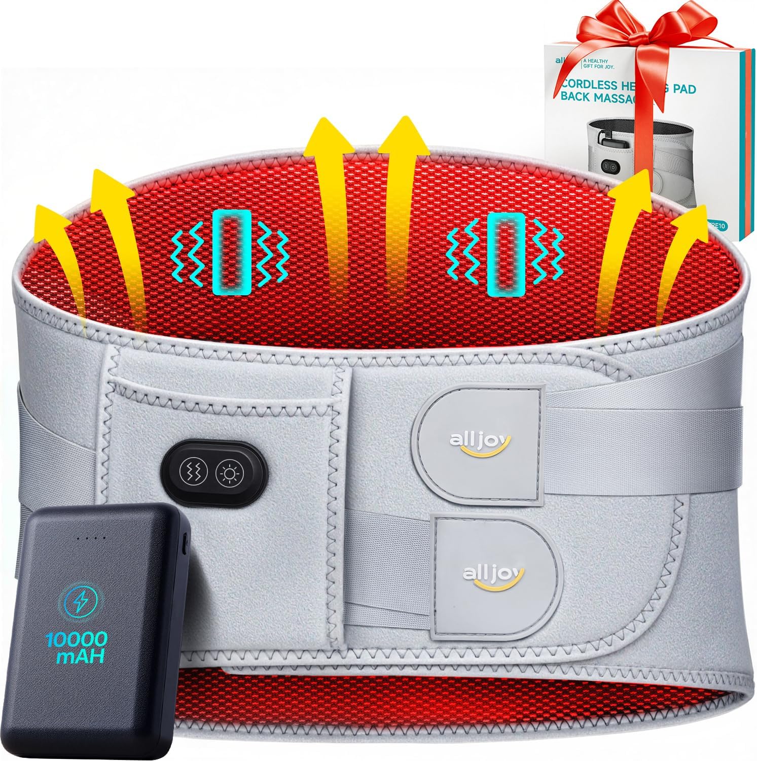 Amazon.com: Cordless Heating Pad for Back Pain Relief: MAXwarm 3.0[2025 ...