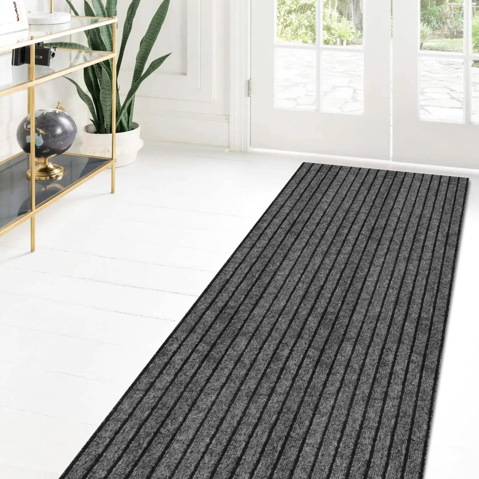 Amazon.com: Collections Etc Extra-Long Tufted Stripe Design Non-Slip ...