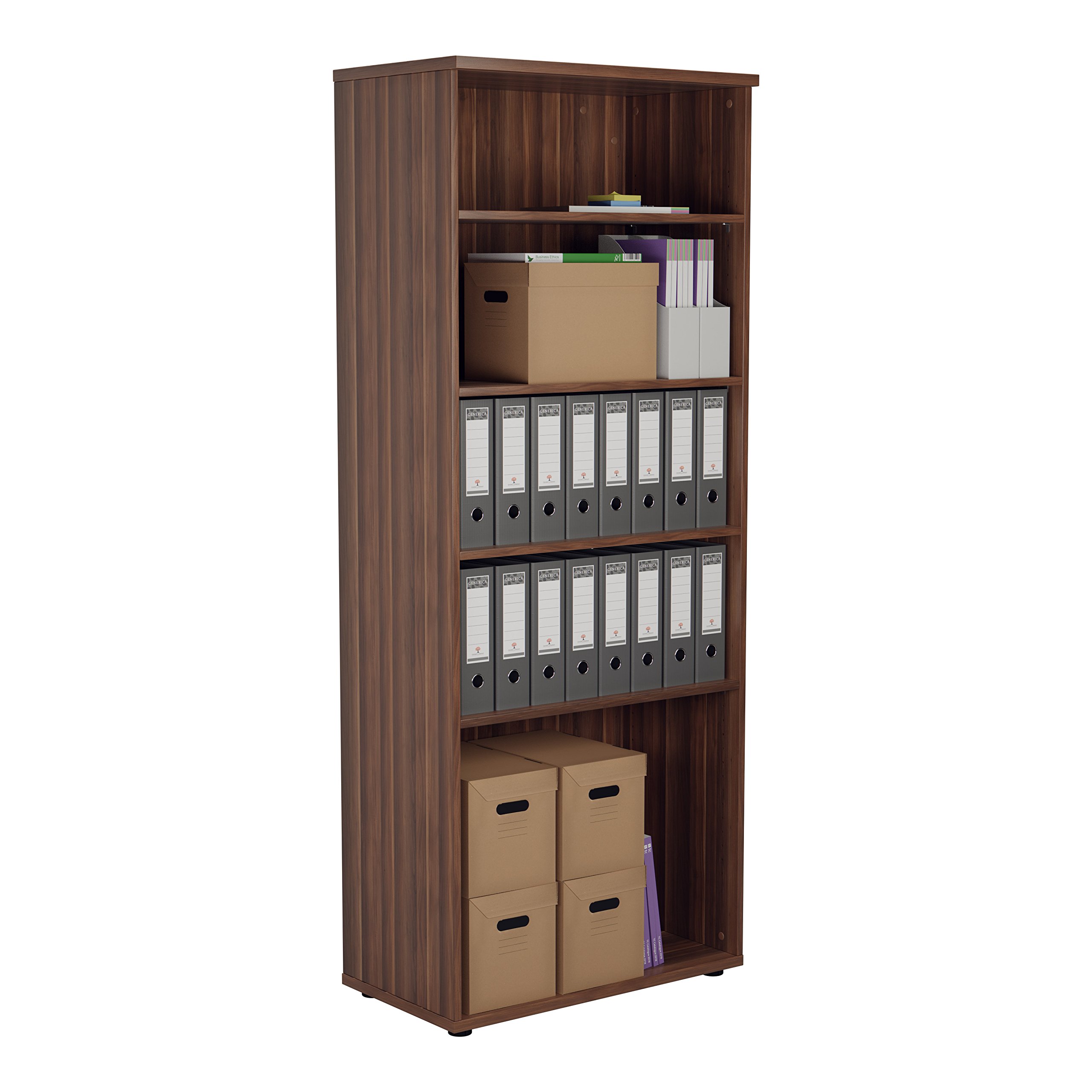 Office Hippo Heavy Duty Bookcase, Robust Book Case, Storage Unit with 4 ...