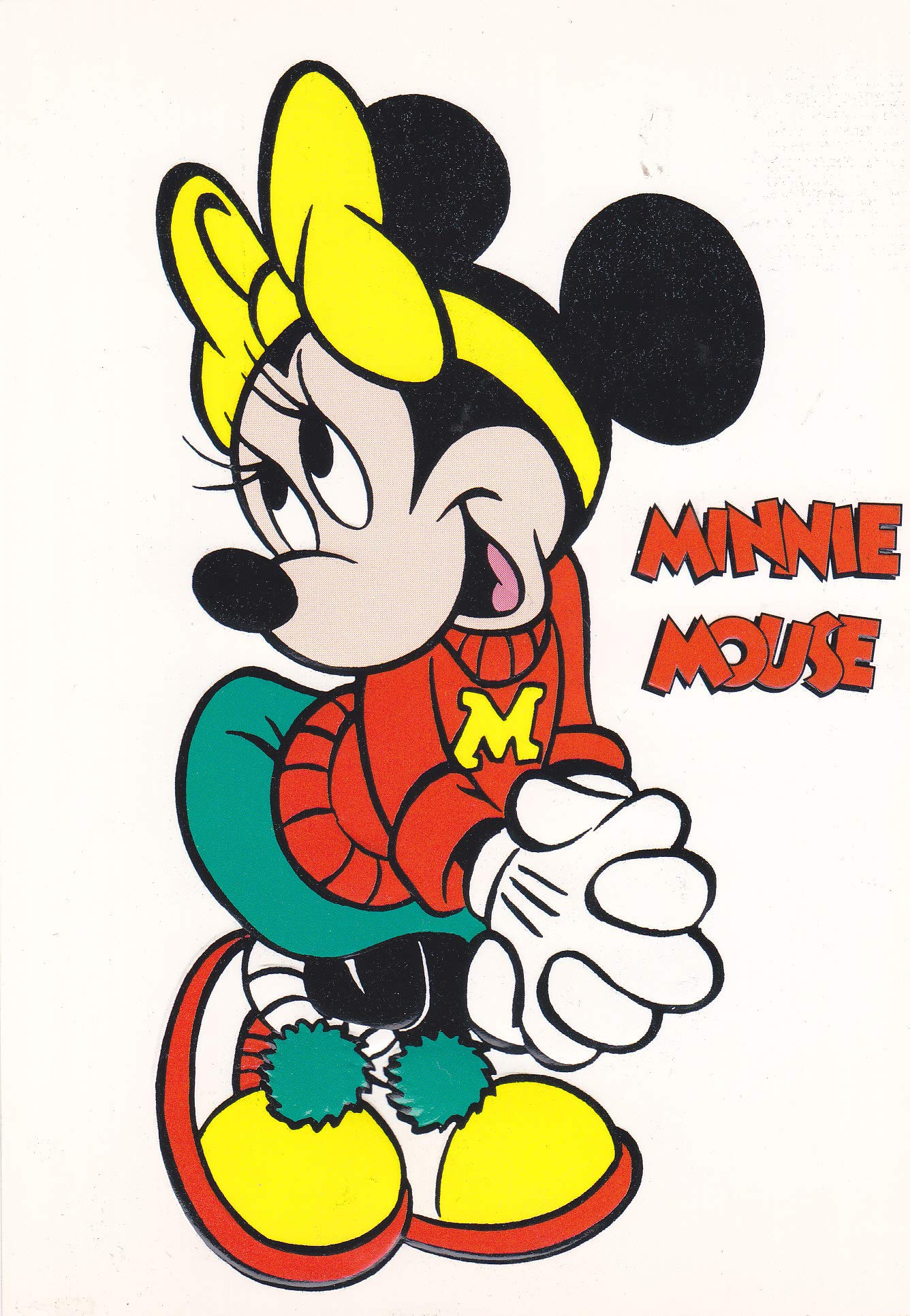 Postal Con Fotos De Minnie Mouse