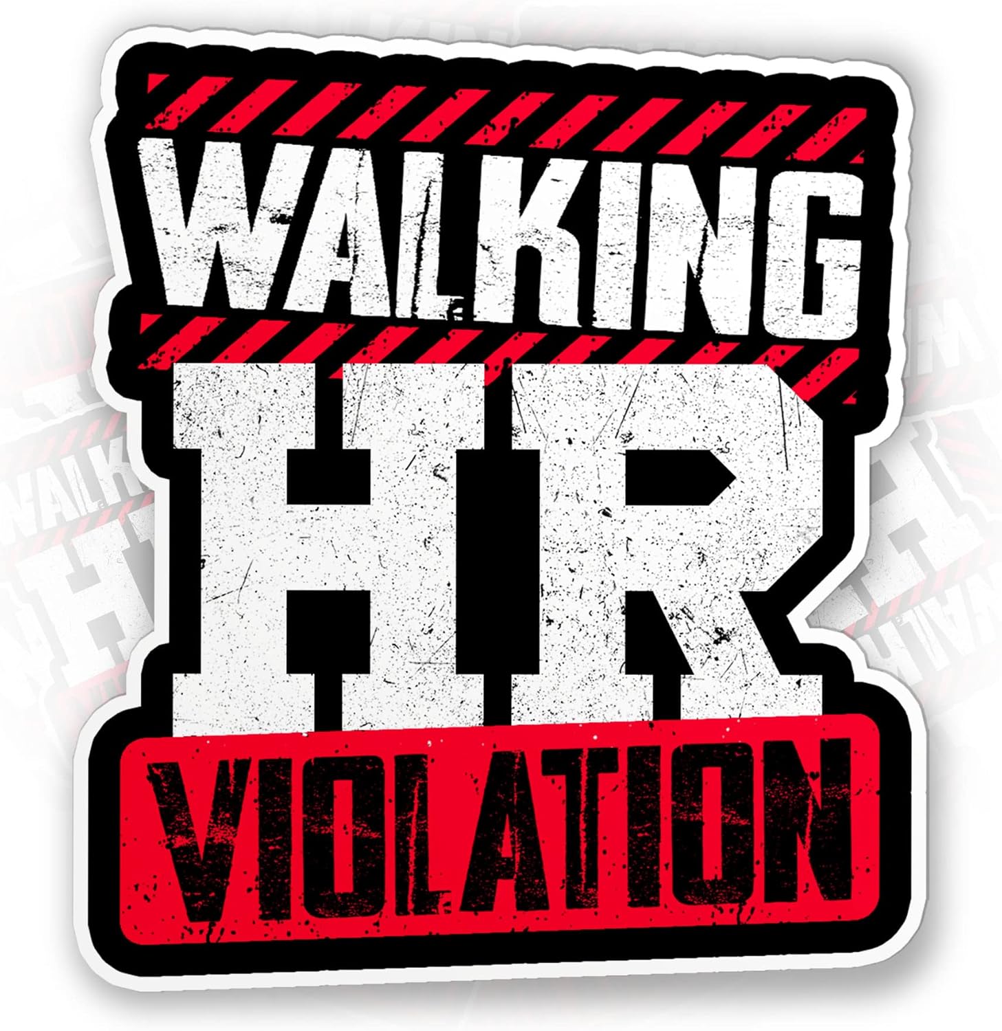 Amazon.com - (3Pcs) Walking HR Violation Stickers Funny HR Quote Hard ...