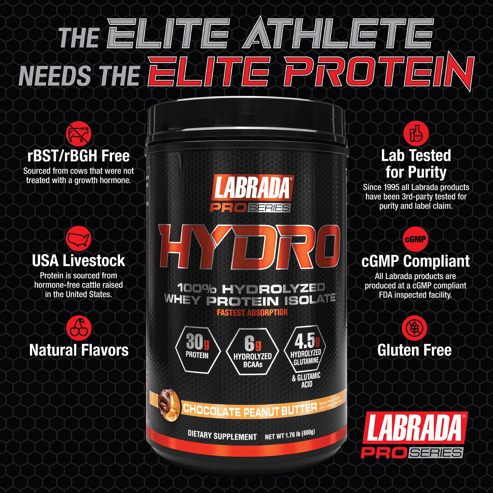 Snapklik.com : LABRADA HYDRO 100% Pure Hydrolyzed Whey Protein Isolate ...