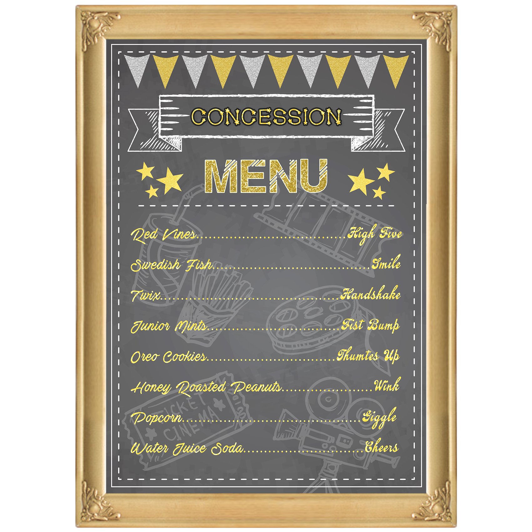 Movie Theater Concession Stand Menu