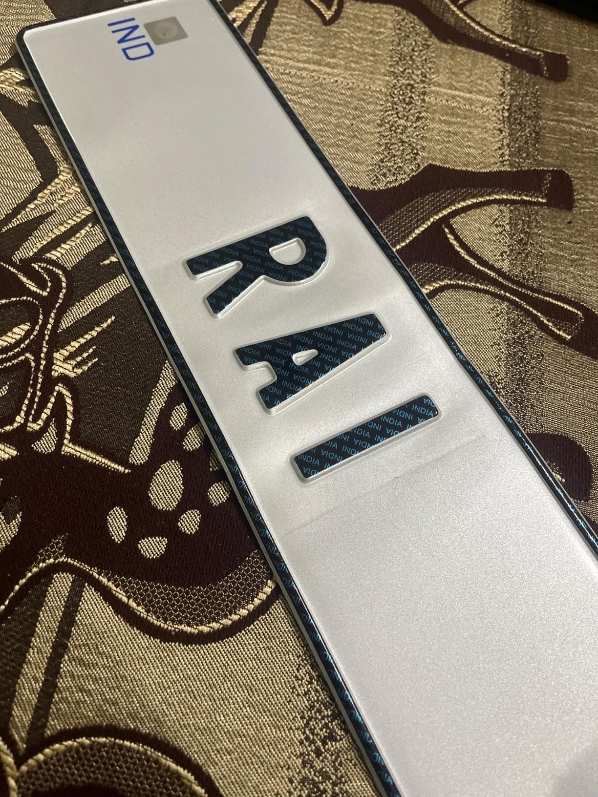 Moto Utility Single Car Number Plate | Aluminium Die-Pressed | IND Font ...