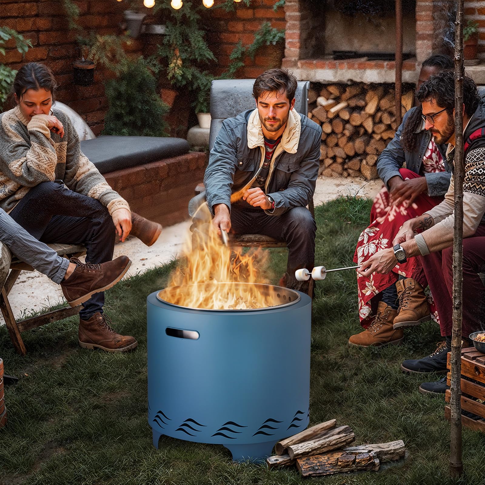 Snapklik.com : Smokeless Fire Pit 20 Inch, Outdoor Fire Pits For Patio ...