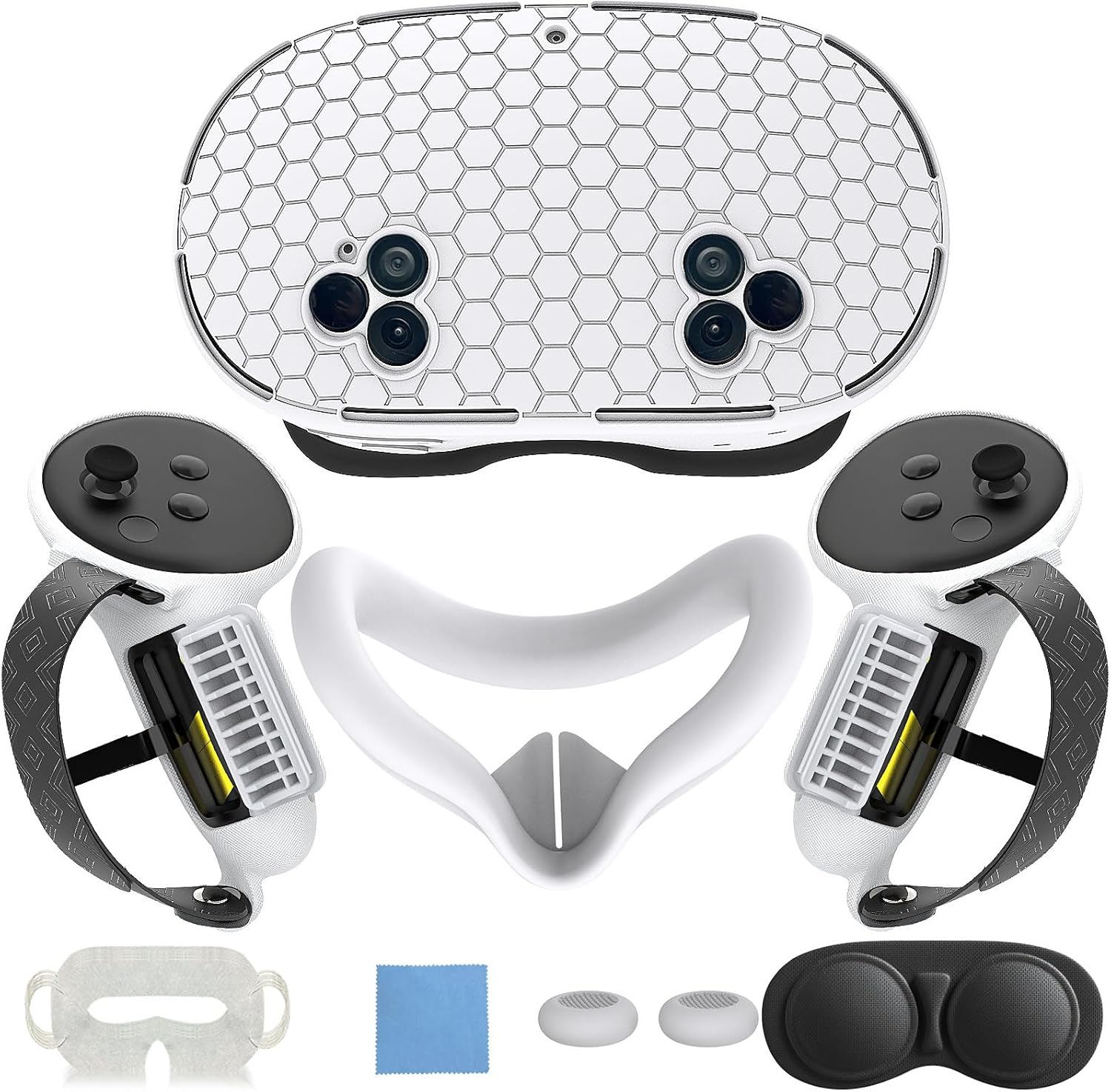 Amazon.com: 7 in 1 Silicone Cover Set Compatible with Meta Quest 3S, VR ...