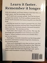 A Smarter Way to Learn Python: Learn it faster. Remember it longer.: 9781974431472: Computer ...