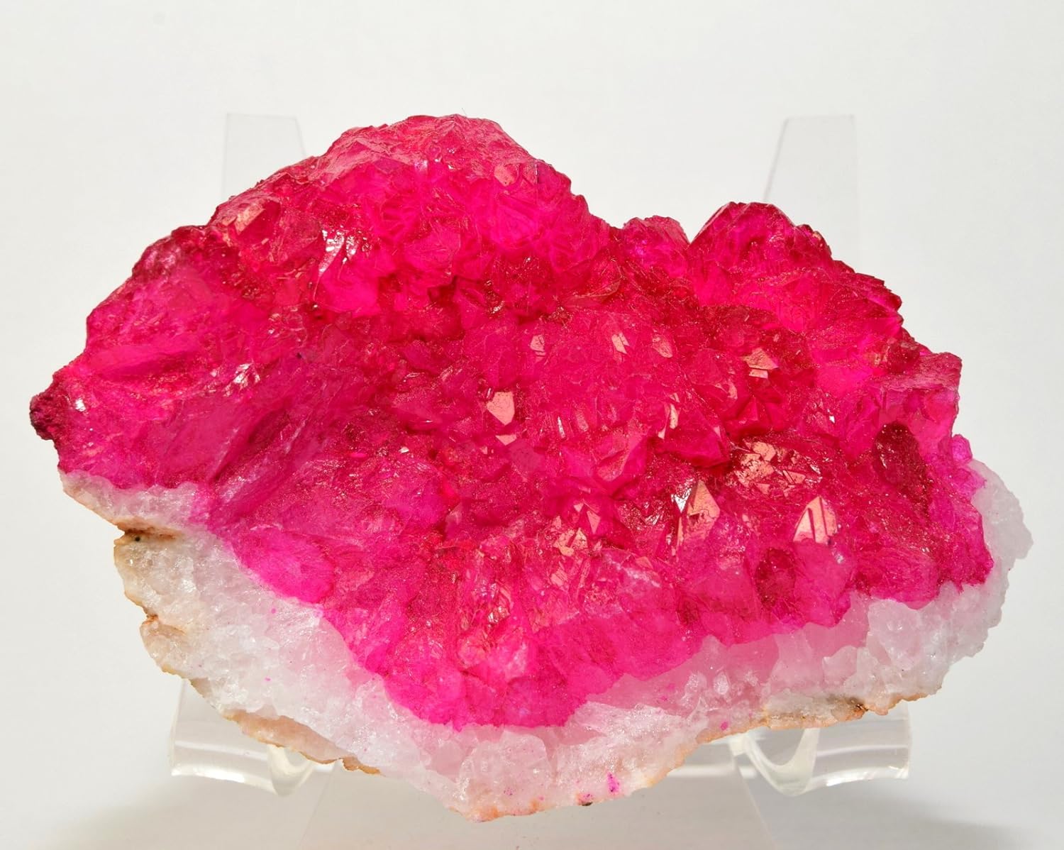 Amazon.com: HQRP 3.4" 195g Dyed Pink Quartz Geode Crystal Cluster Druzy ...