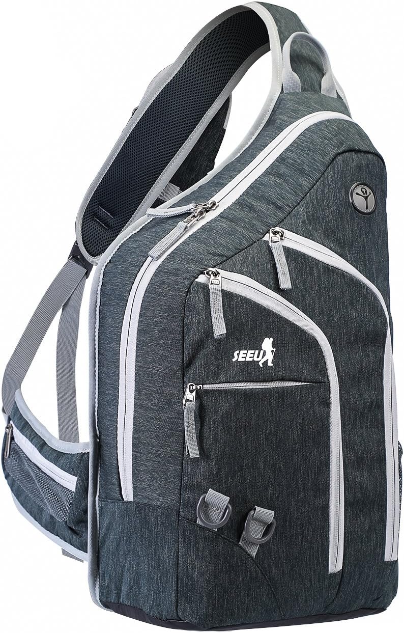 Amazon.com | Plus Oversized Sling Backpack Men Women, Double Layers ...