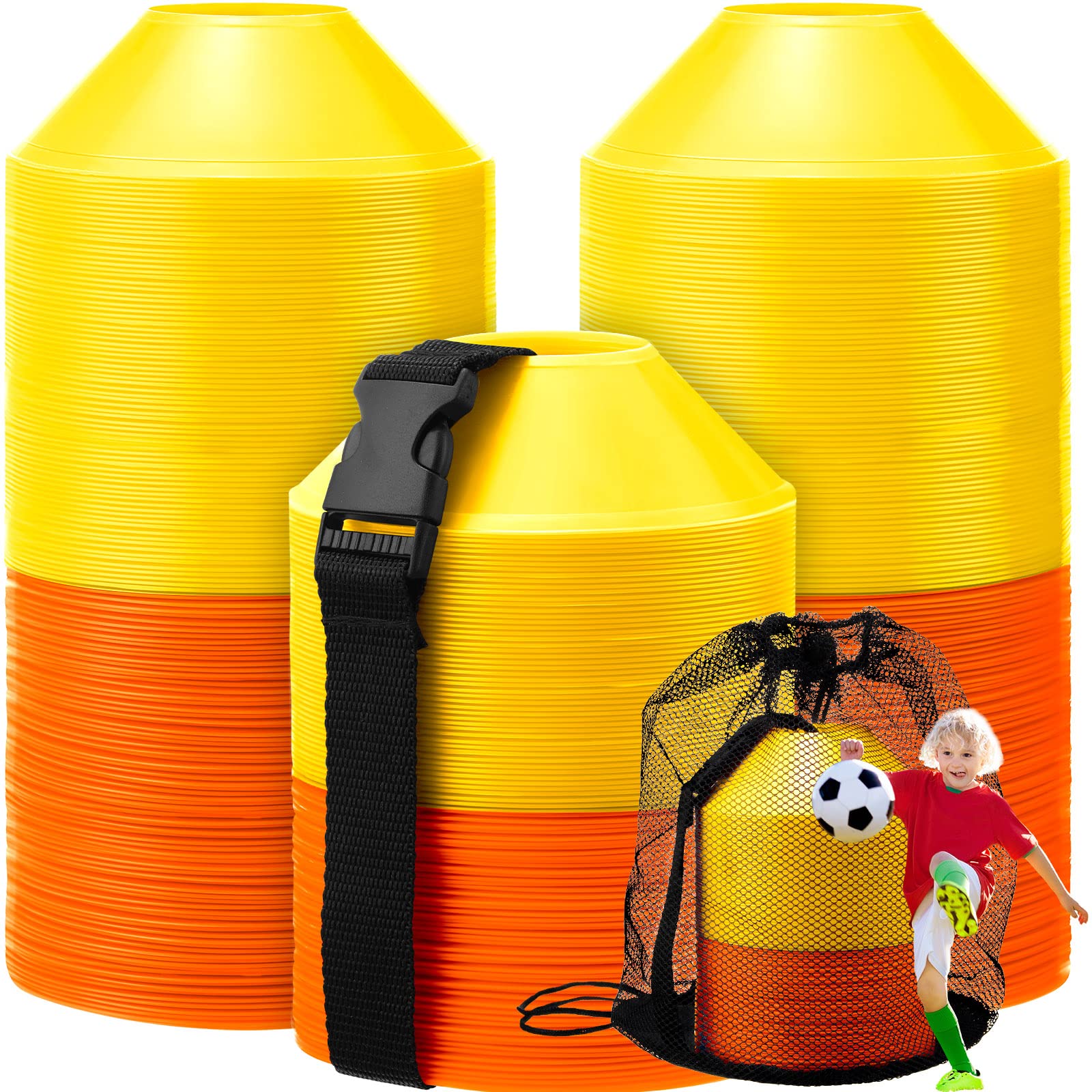 Snapklik.com : Hanaive 100 Pieces Mini Soccer Cones For Sport Drills 5 ...