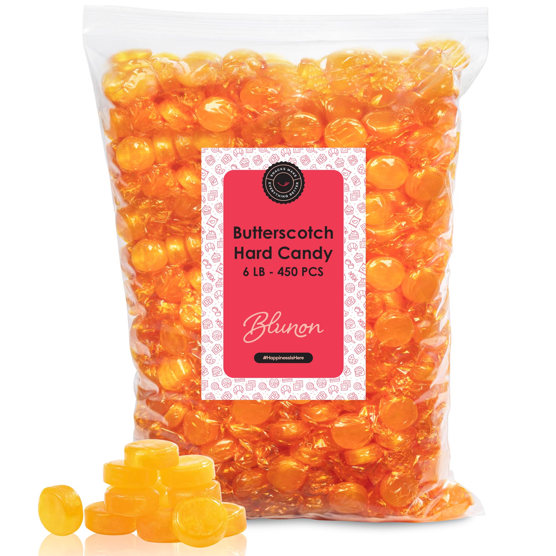 Amazon.com : Butterscotch Hard Candy - 6 Pounds Bulk - Individually ...