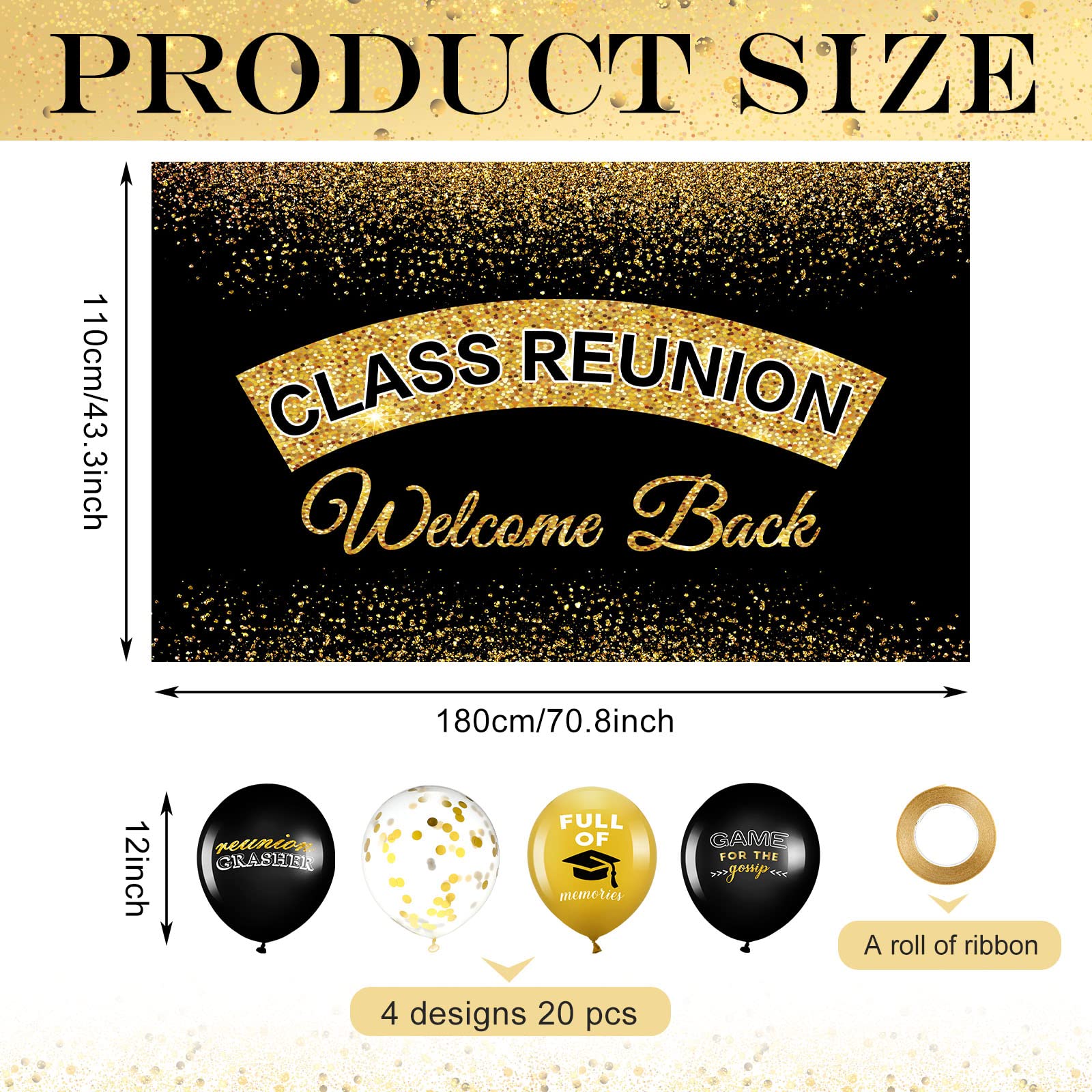 Snapklik.com : 21 Pcs Class Reunion Party Decorations - School Class ...