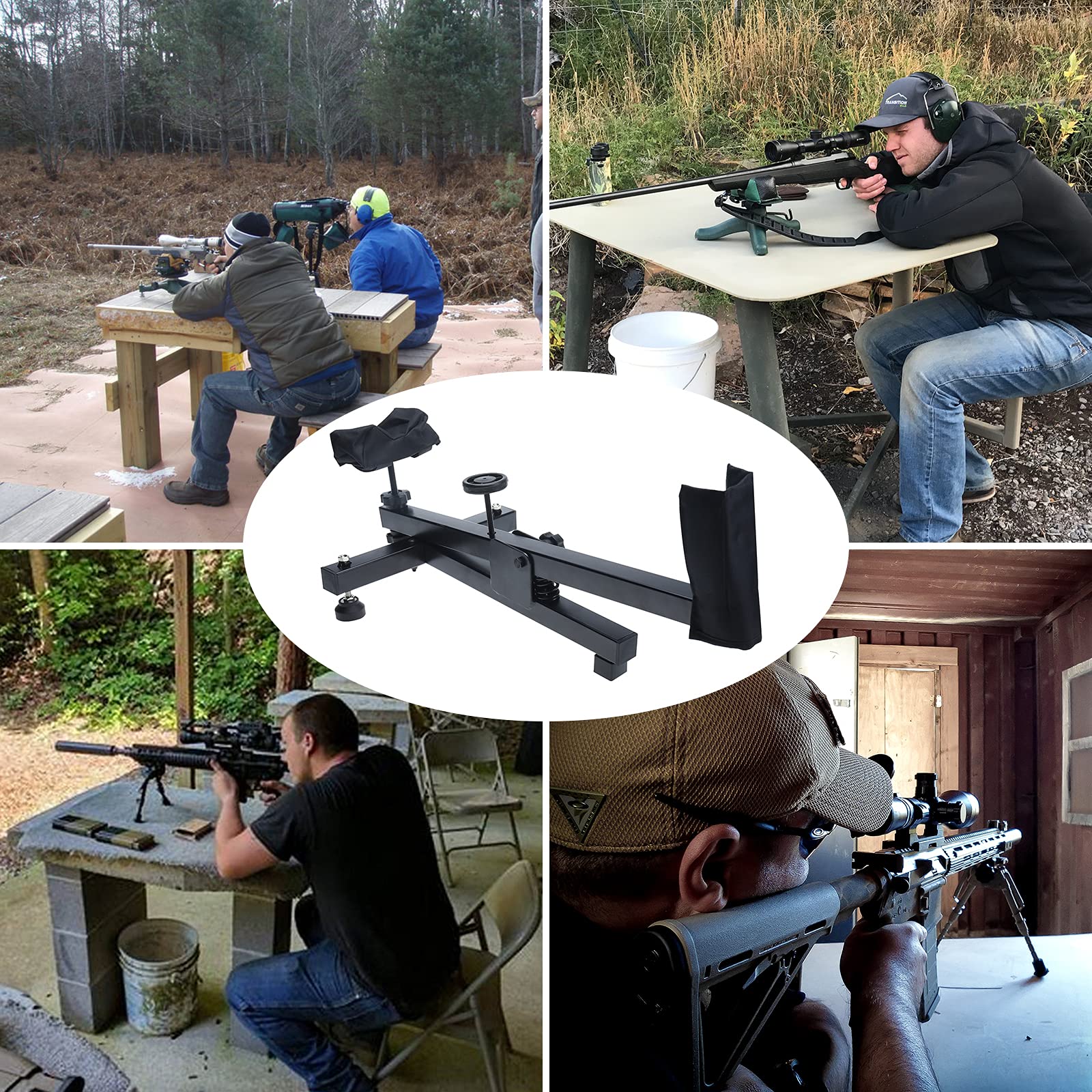 SearQing Gun Vise Adjustable Rifle Gun Shooting Rest Gun Vise for Gun ...