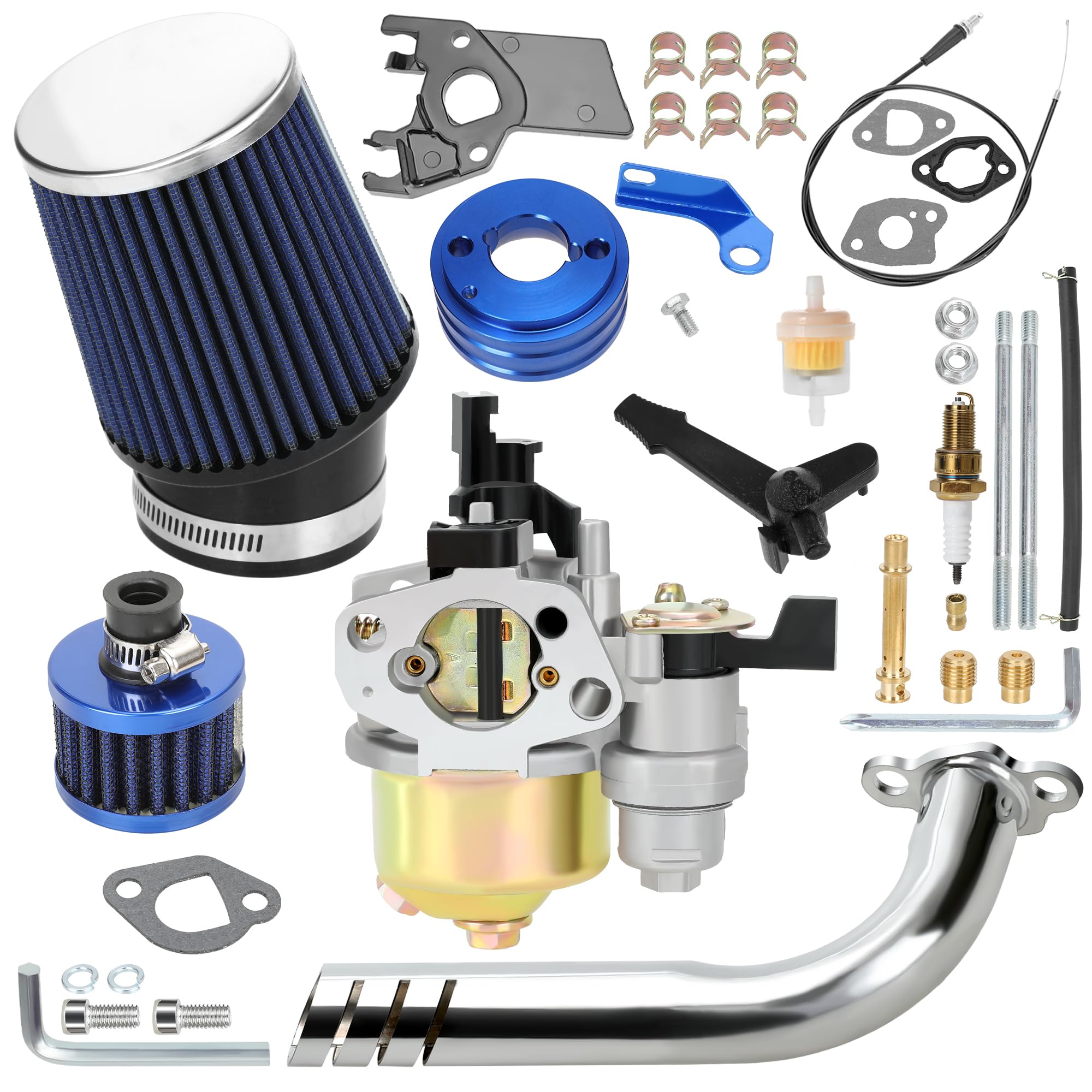Yoxufa212 Carburetor Kit For Predator 212cc 224cc 196cc 6 5hp ...