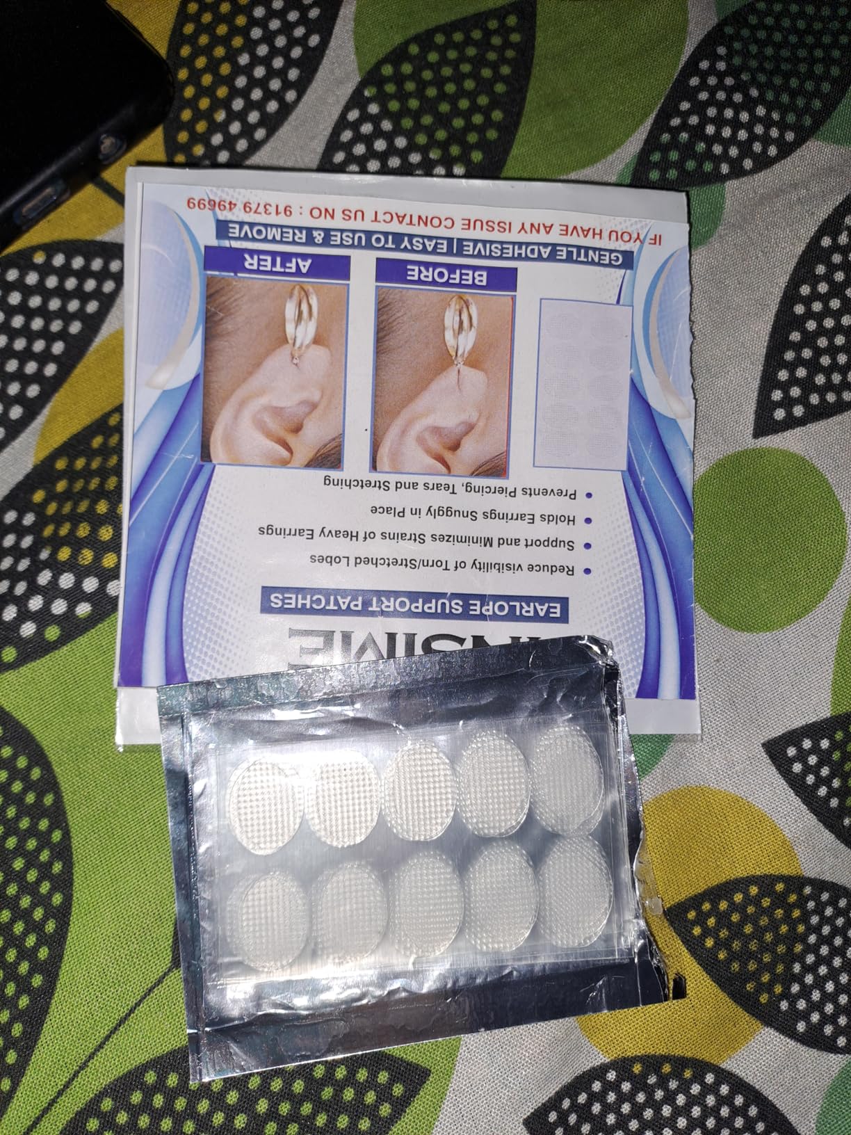 INSIME Ear lobe support for earrings (60 Patches)| Ear stickers for ...