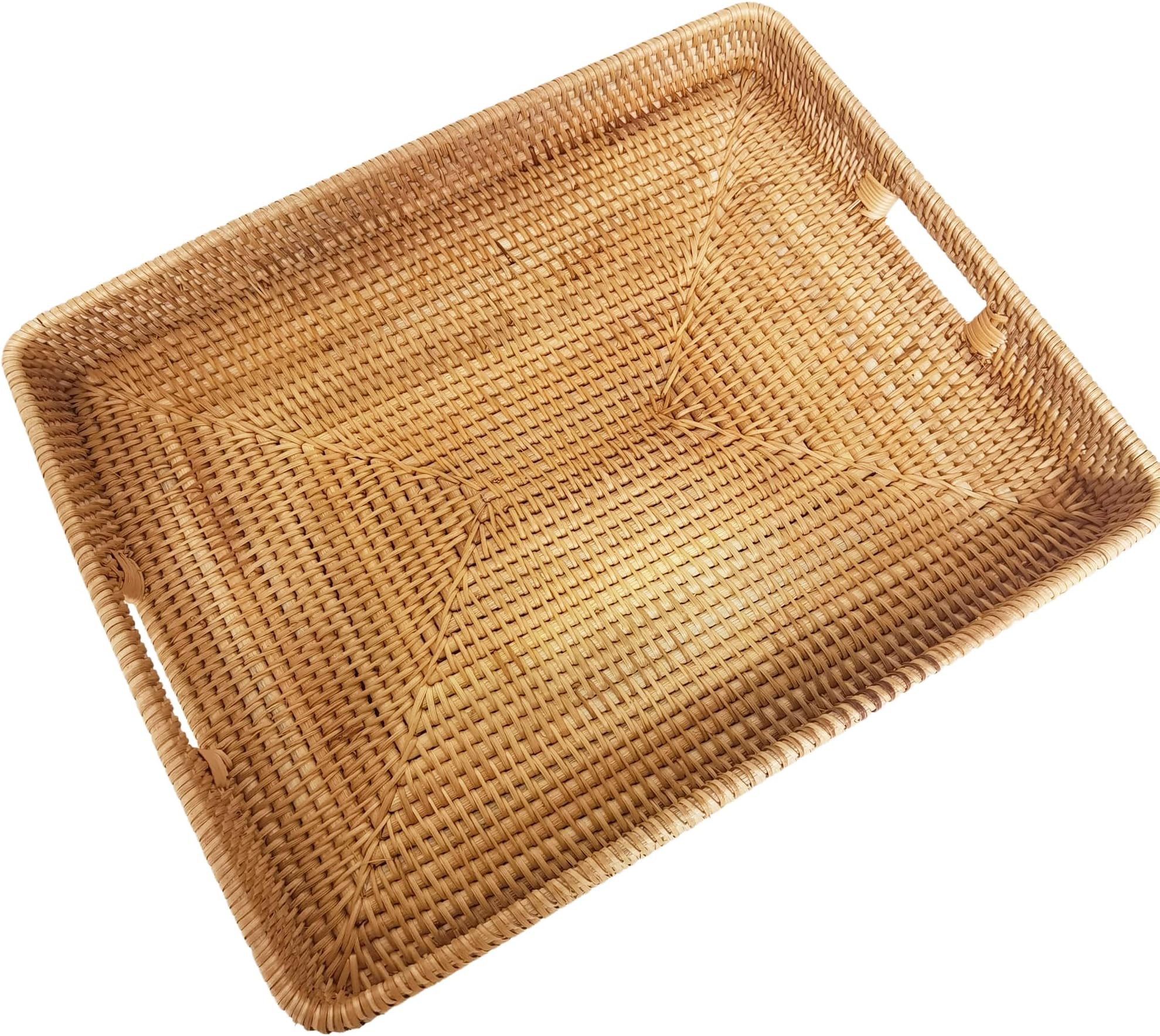 Amazon.com: i-lan 20 Inch Handmade Rectangular Countertop Serving Trays ...