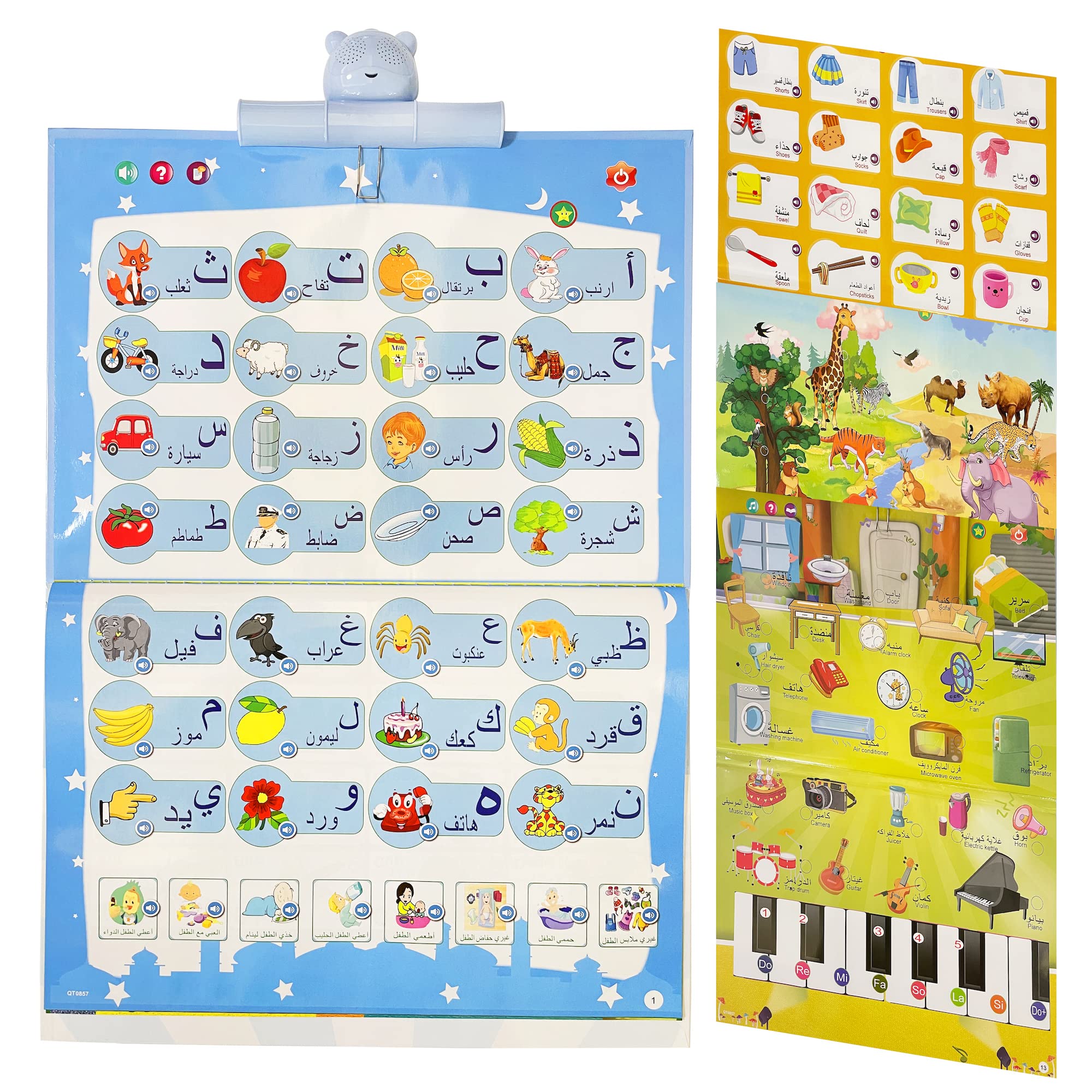 Snapklik.com : Arabic -English Alphabet Poster For Kids, Learn Arabic ...