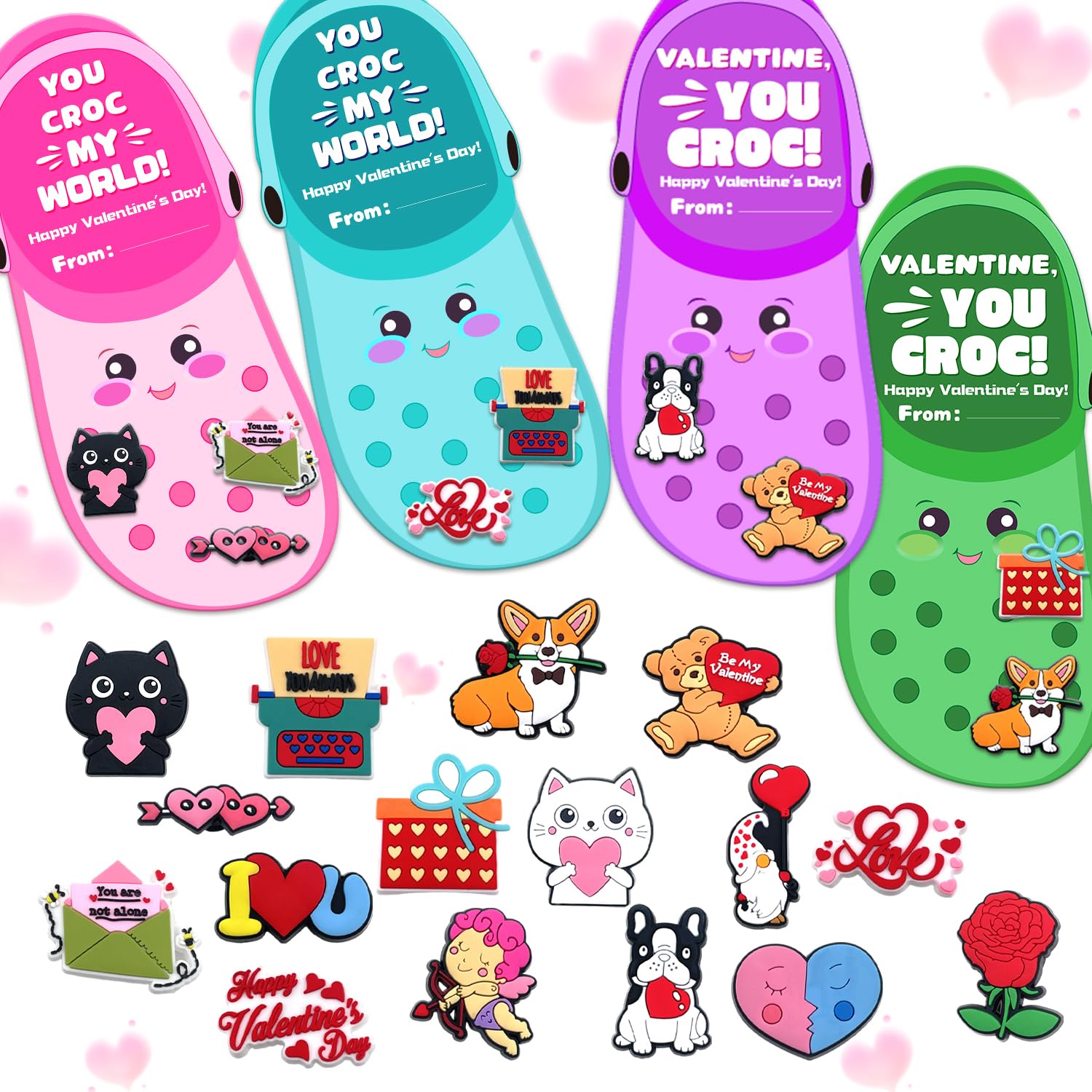 Amazon.com: FZR Legend 32 Pack Valentines Day Gift for Kids, YOU CROC ...