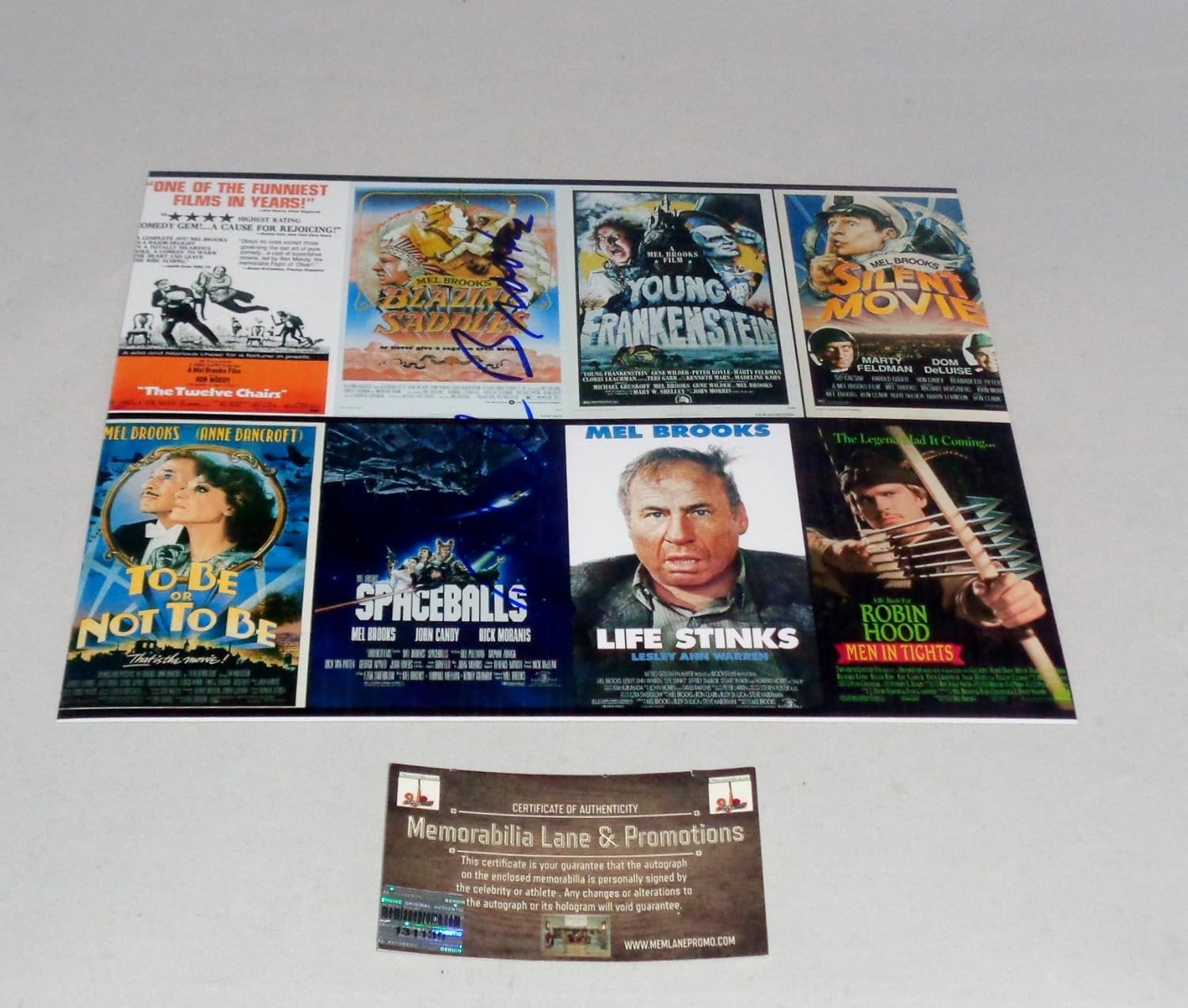 Mel Brooks autograph 8x10 COA Memorabilia Lane & Promotions at Amazon's ...