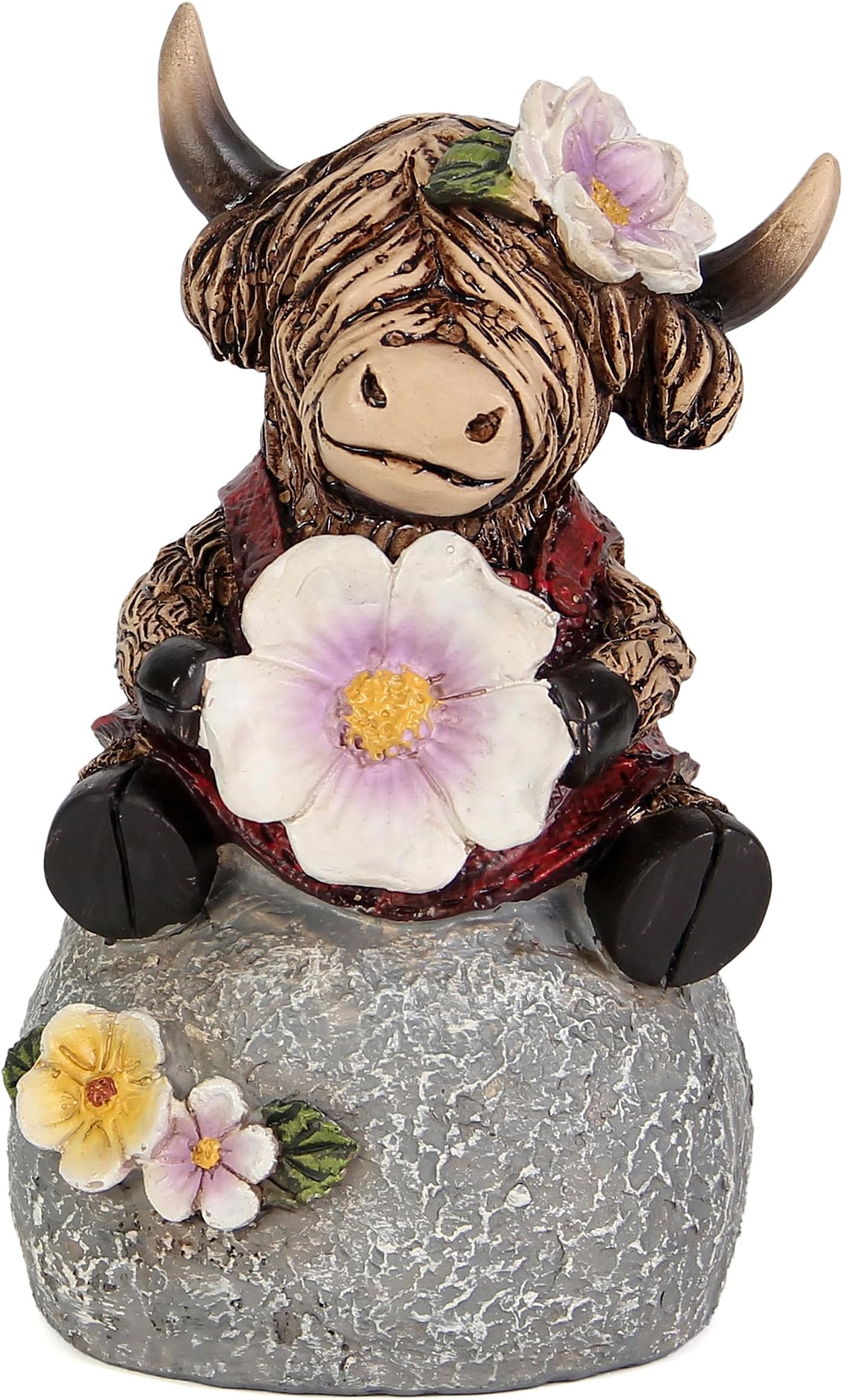 Amazon.com: Resin Highland Cow Figurine Highlander Cow Ornaments ...
