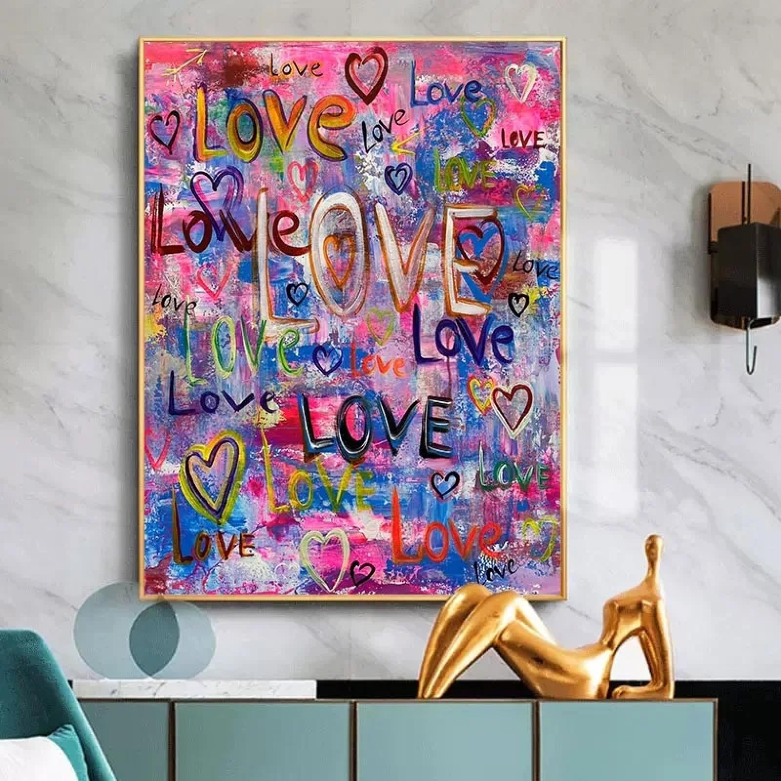 Muros De Graffitis Corazones