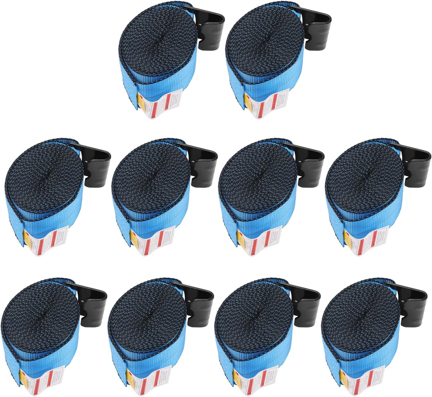 Amazon.com: Winch Straps w/ Flat Hook 4" x 30' Heavy Duty Flatbed Tie ...