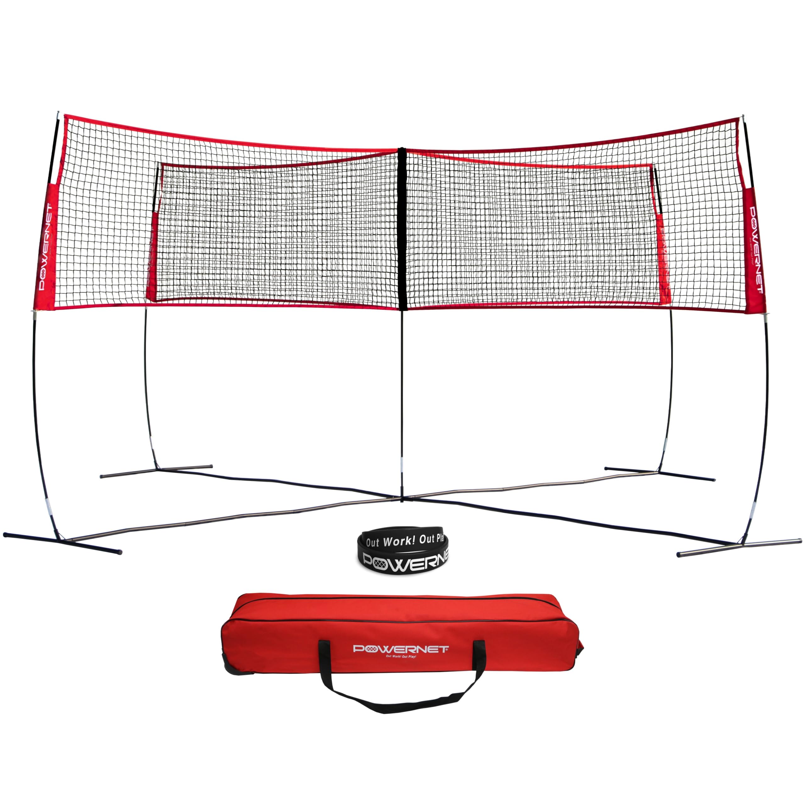 Snapklik.com : PowerNet Four Square Volleyball Net, 4-Sided Outdoor ...