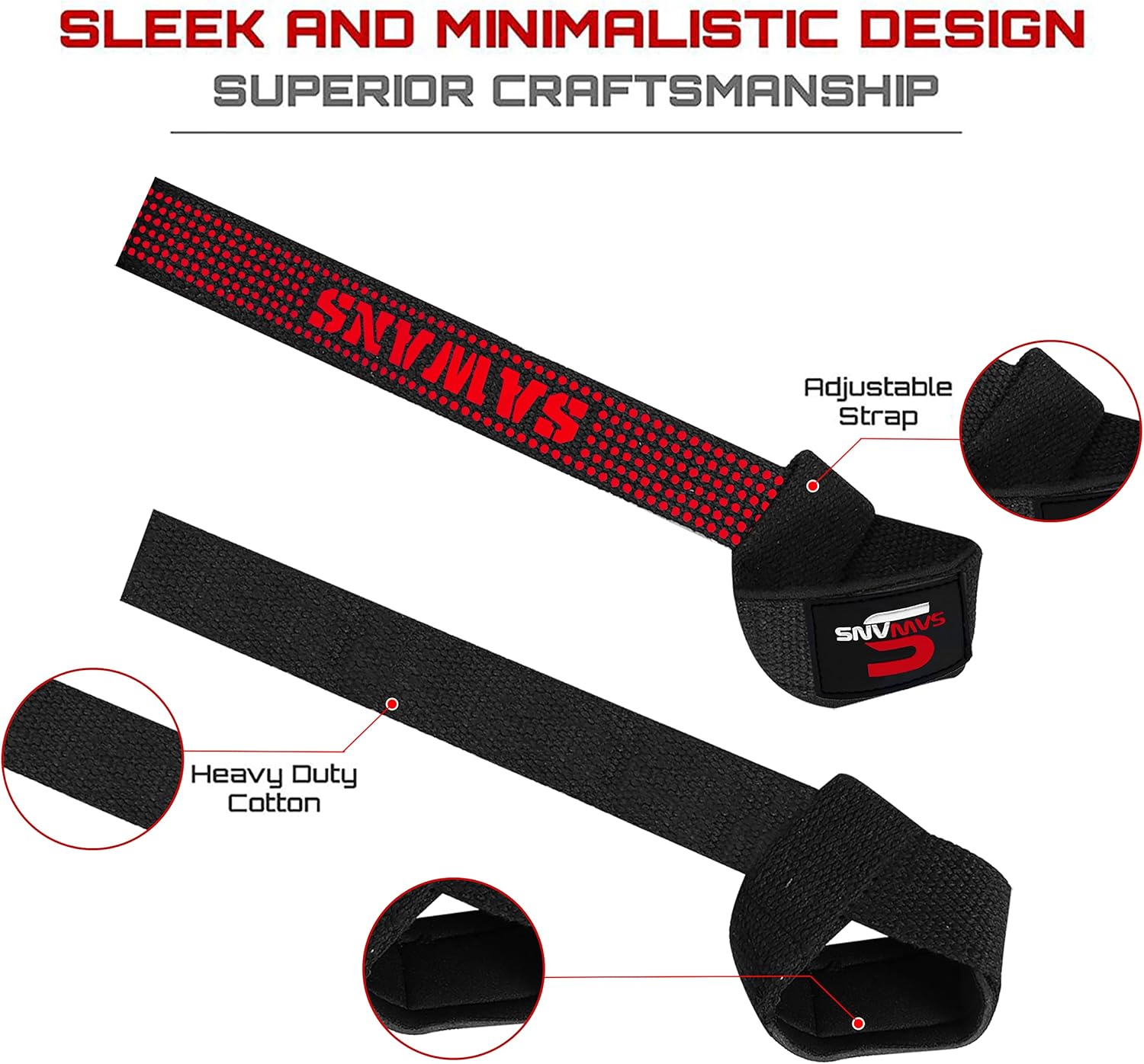 Weight Lifting Straps Neoprene Padded Bodybuilding Strength Training ...