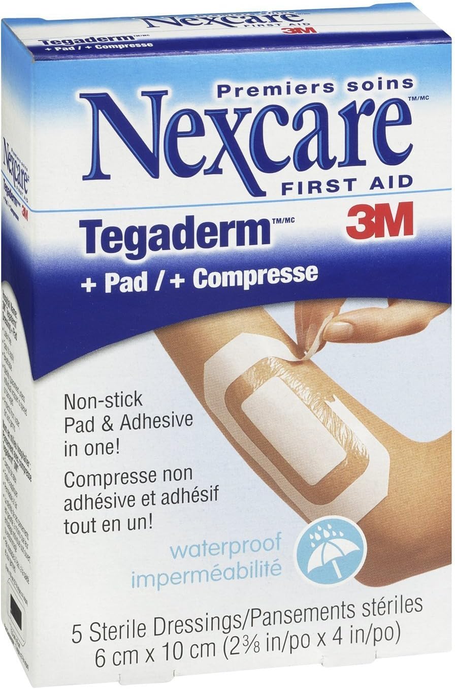 Amazon.com: Nexcare Tegaderm Waterproof Transparent Dressing 2-3/8 ...