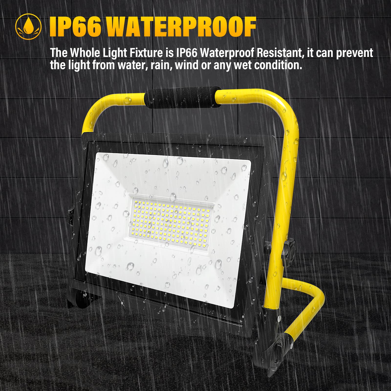 Snapklik.com : SKYWORLD 100W Job Site Light, 10000LM Portable LED Work ...
