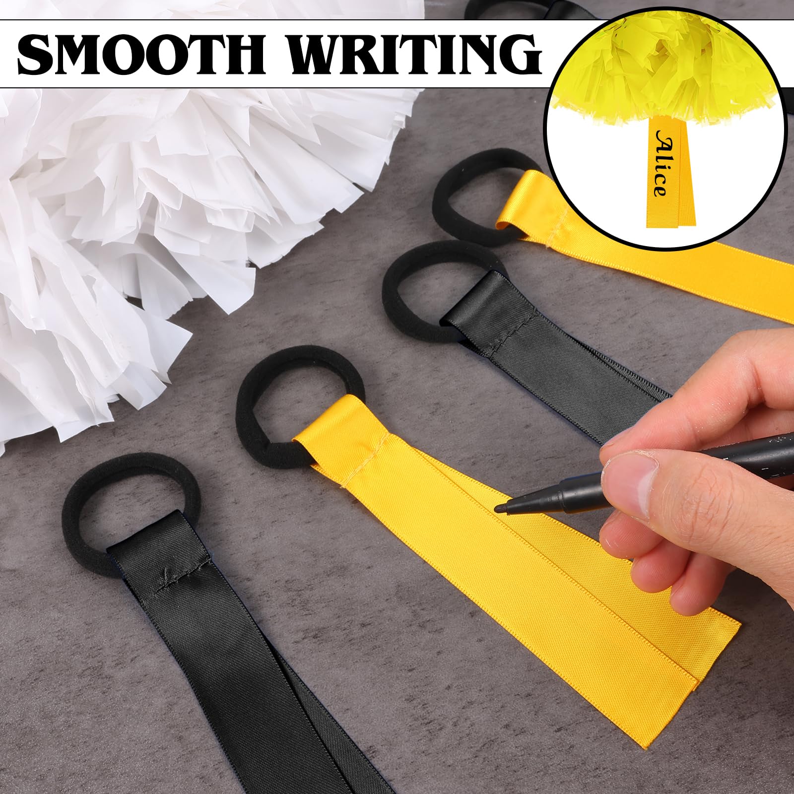 Snapklik.com : VAIPI 48 Pcs Cheerleader Pom Poms Name Tags Cheerleading ...