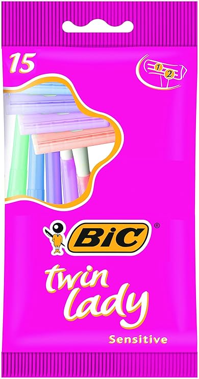 Amazon.com: BIC Twin Lady Sensitive Razors, Disposable Razors with Two ...